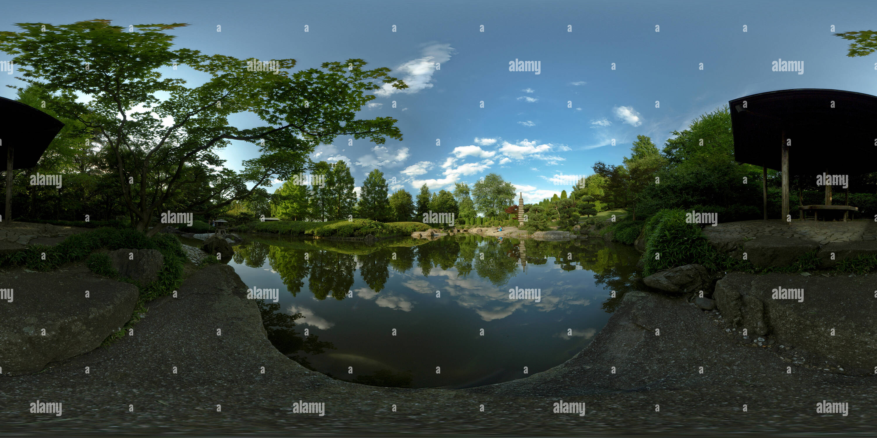 360° view of Japanese Garden 2 - Alamy
