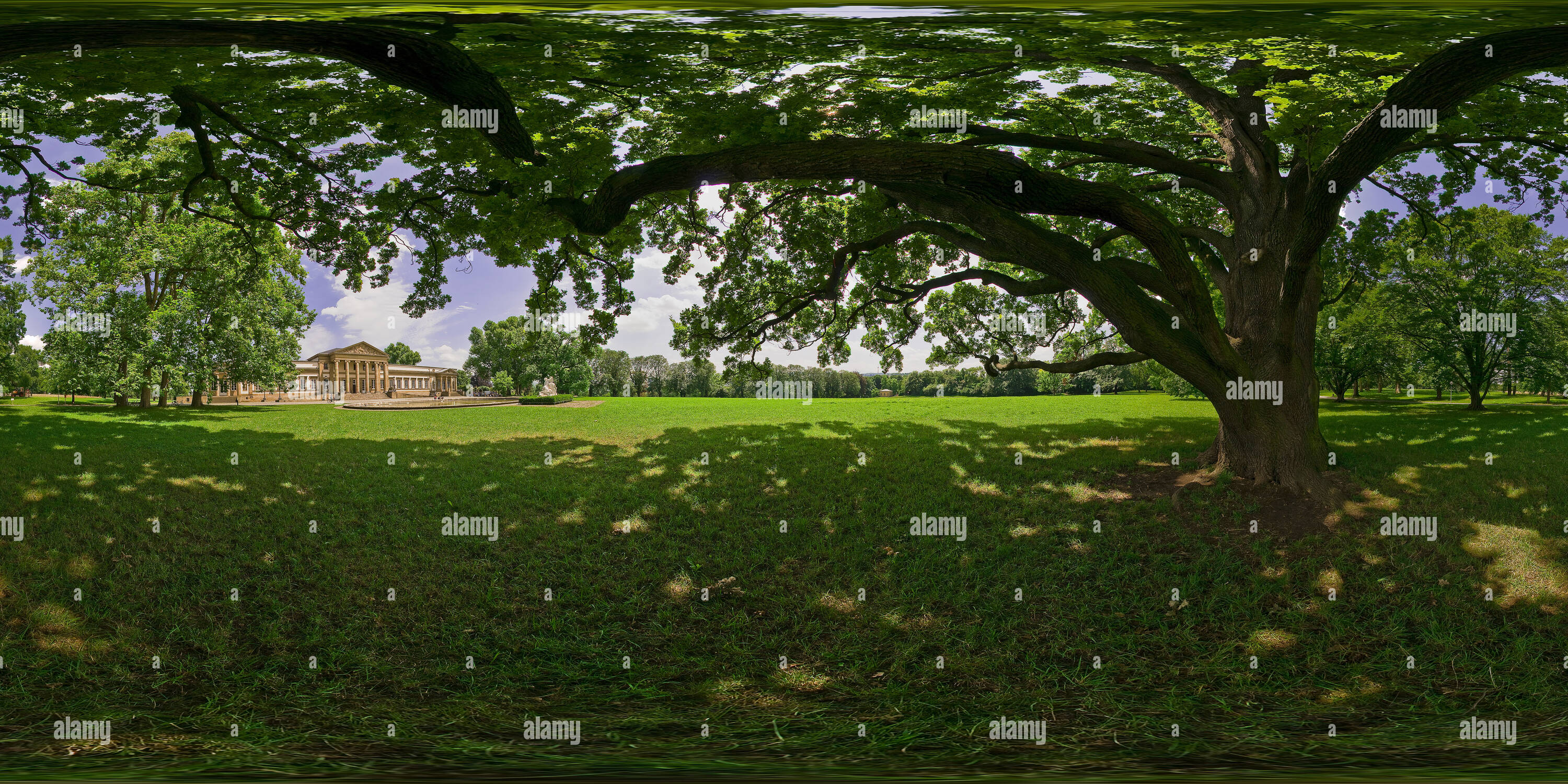 360° view of Rosensteinpark - Schloss Rosenstein - Alamy