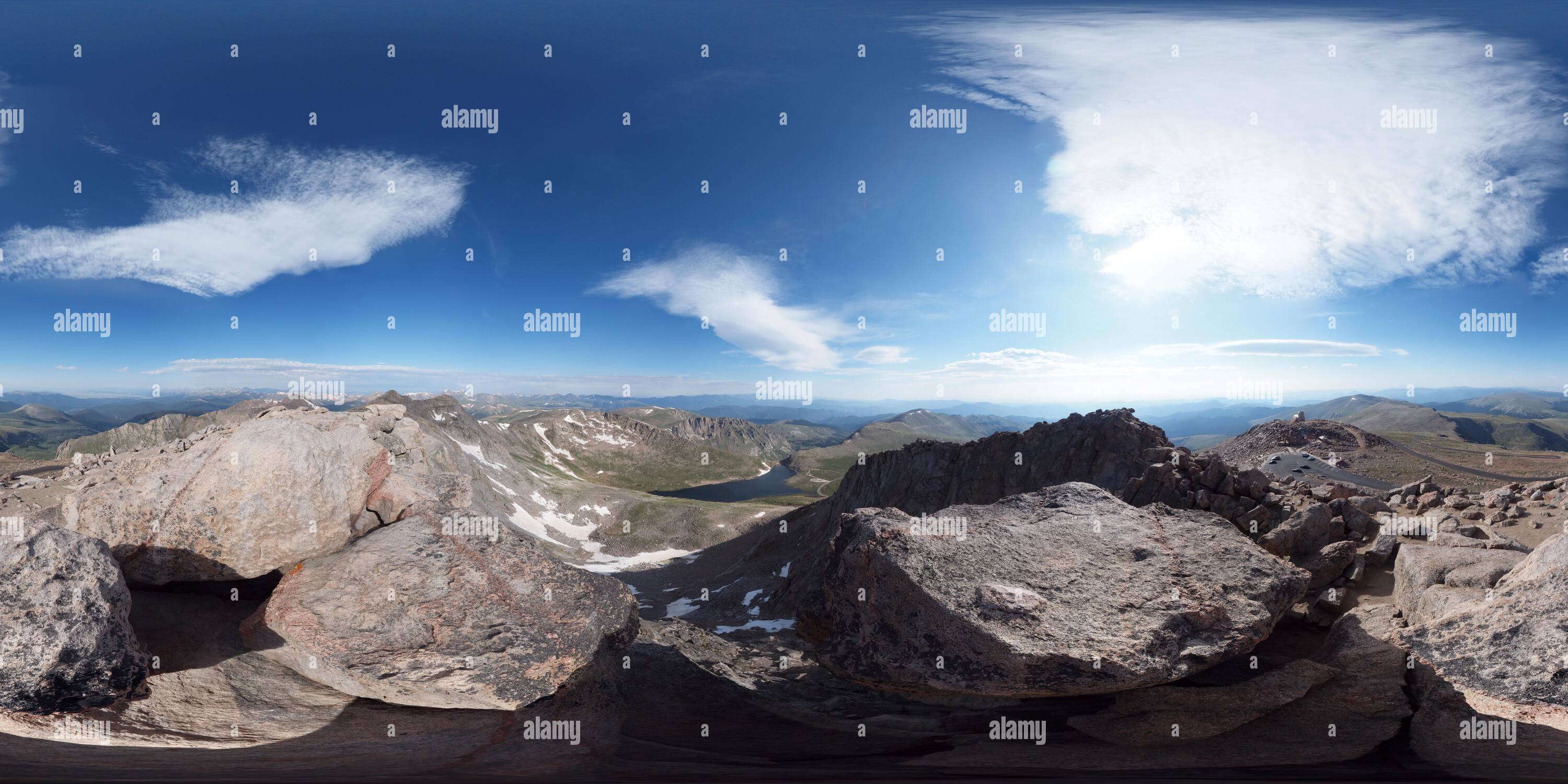360° view of Mount Evans Peak - Alamy