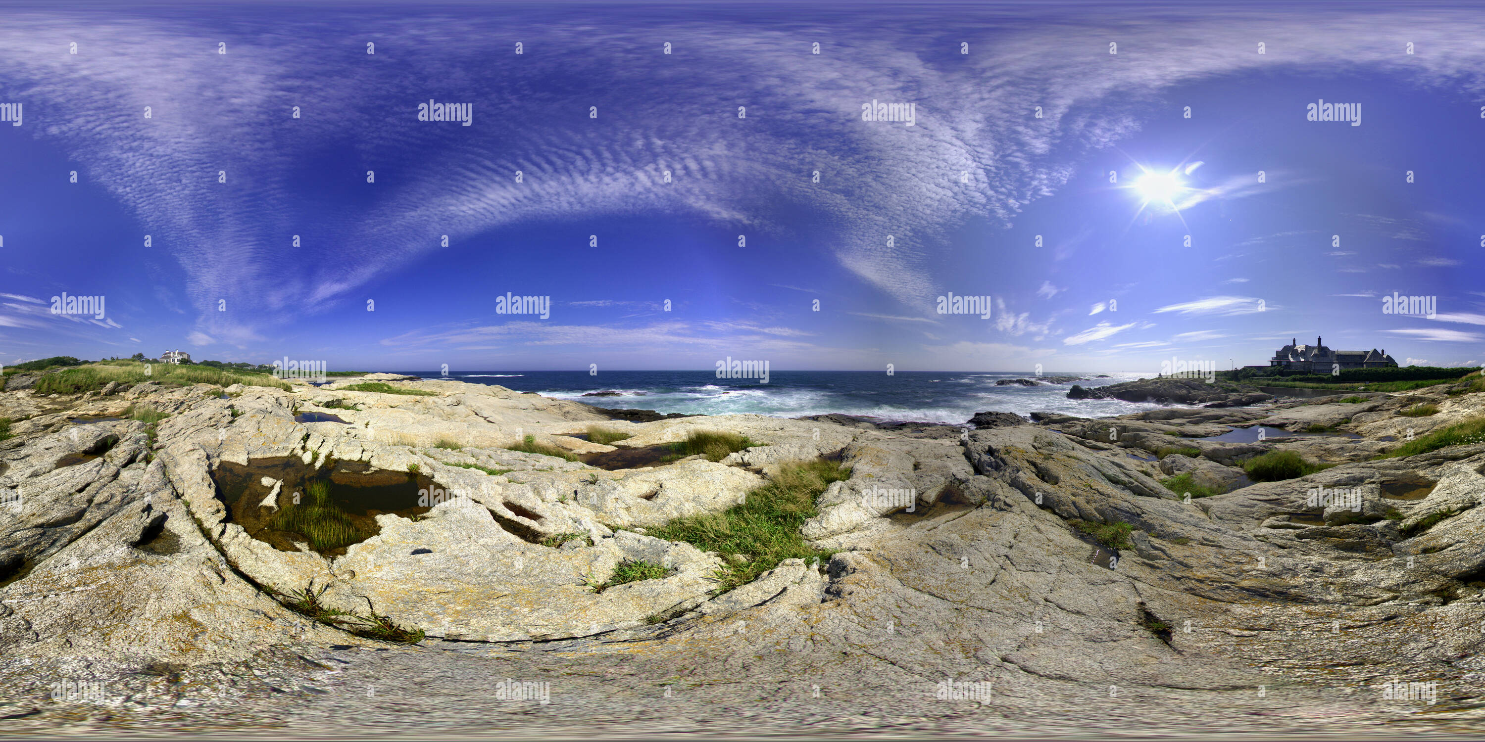 360° view of Ledge Road on Cliffwalk - Alamy