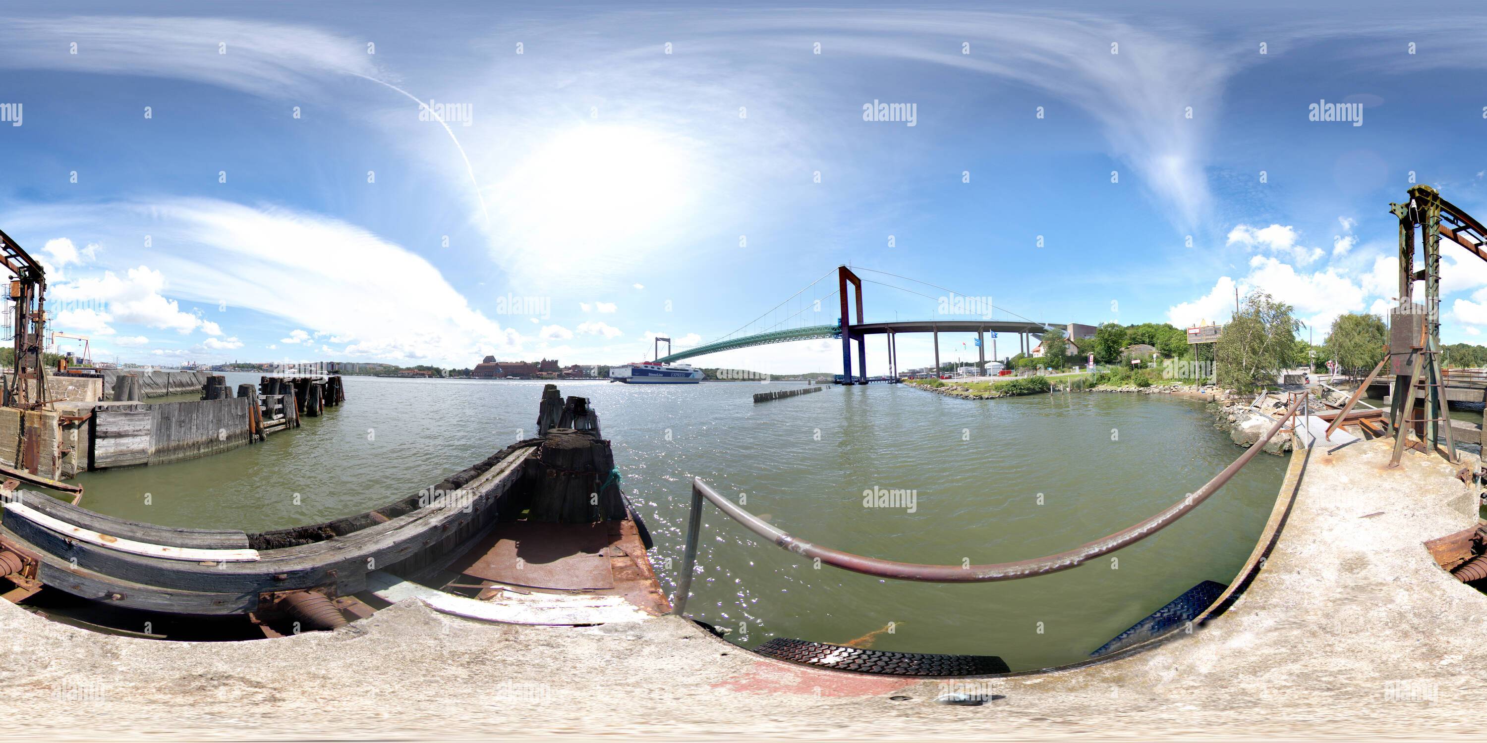 360° view of Old ferry docking point - Alamy