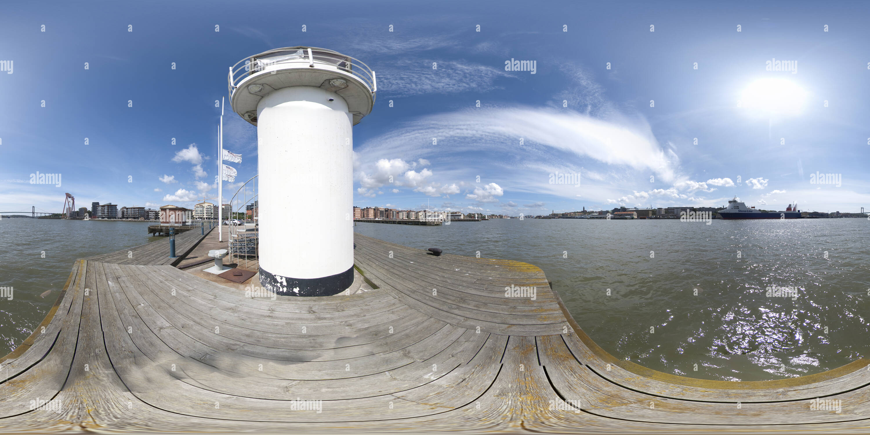 360° view of dockpiren lindholmen gothenburg sweden - Alamy
