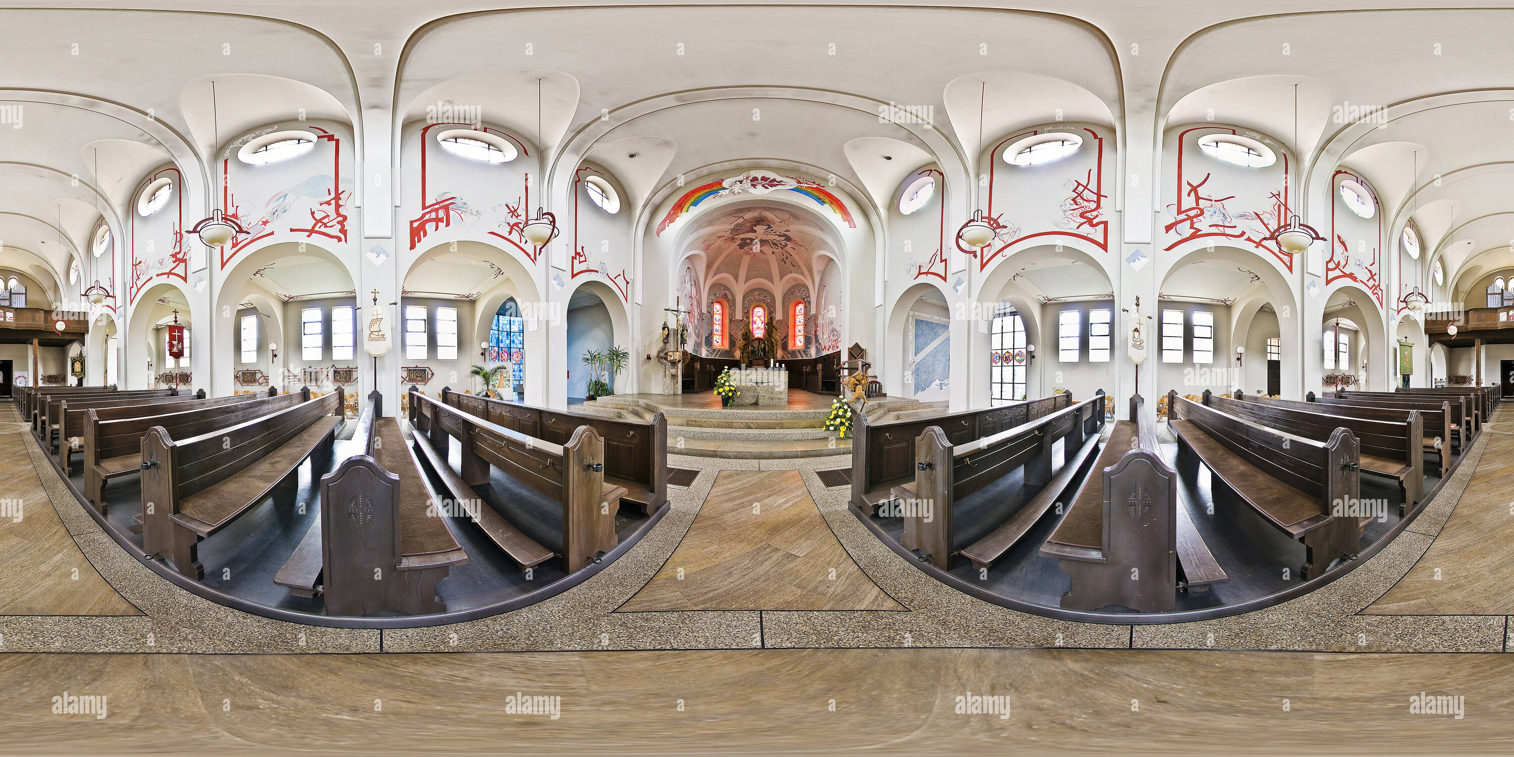 360° view of Kath. Kirche Rechberghausen - Alamy