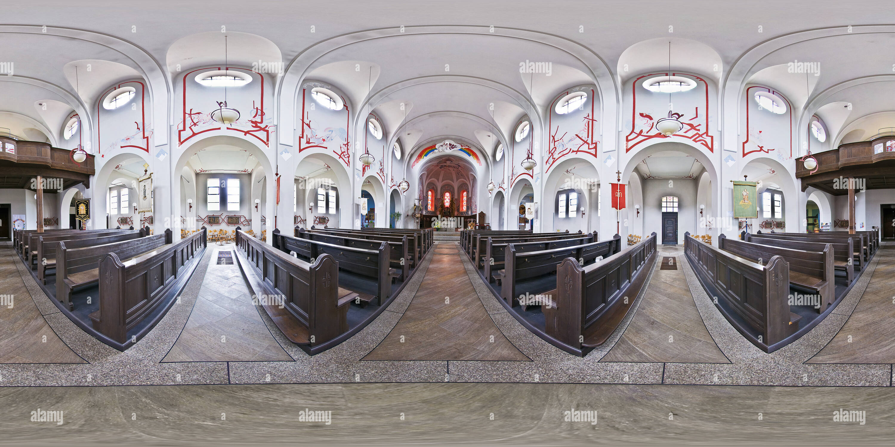 360° view of Kath. Kirche Rechberghausen - Alamy