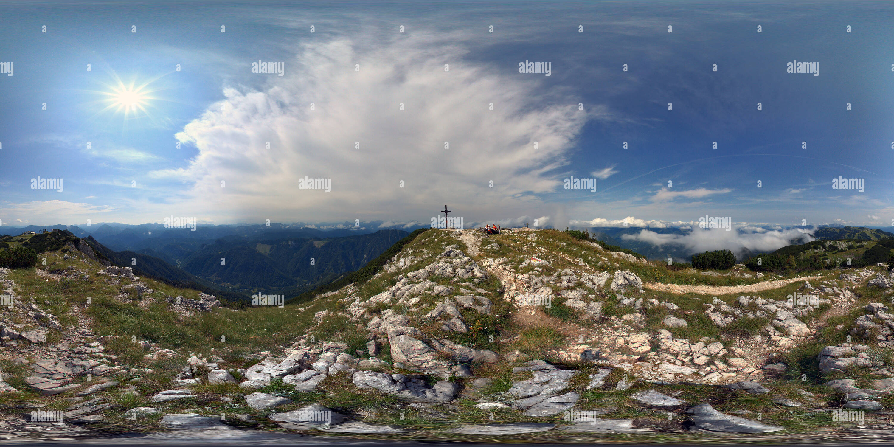 360° view of On the top of Hochkar on 1808m - Alamy
