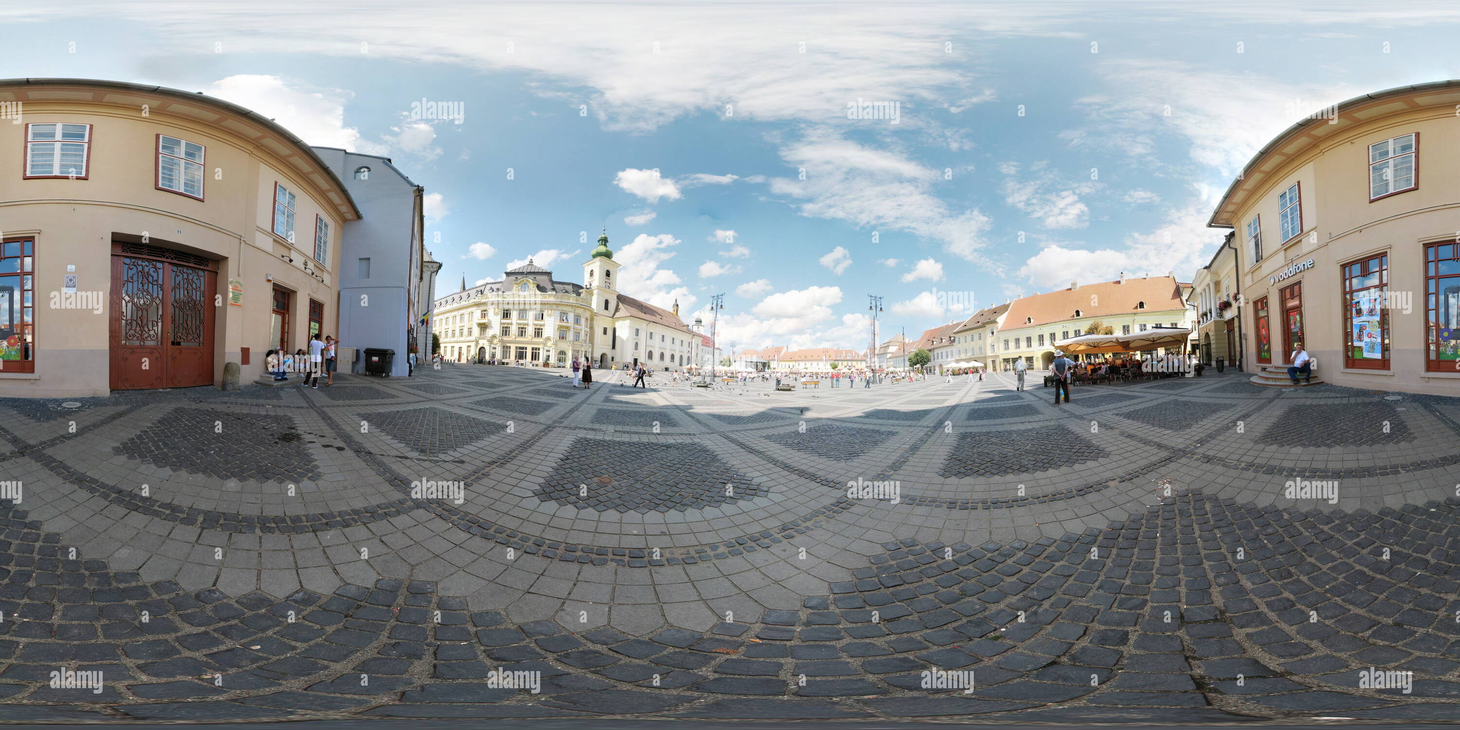 360° view of Big Square Sibiu - Alamy