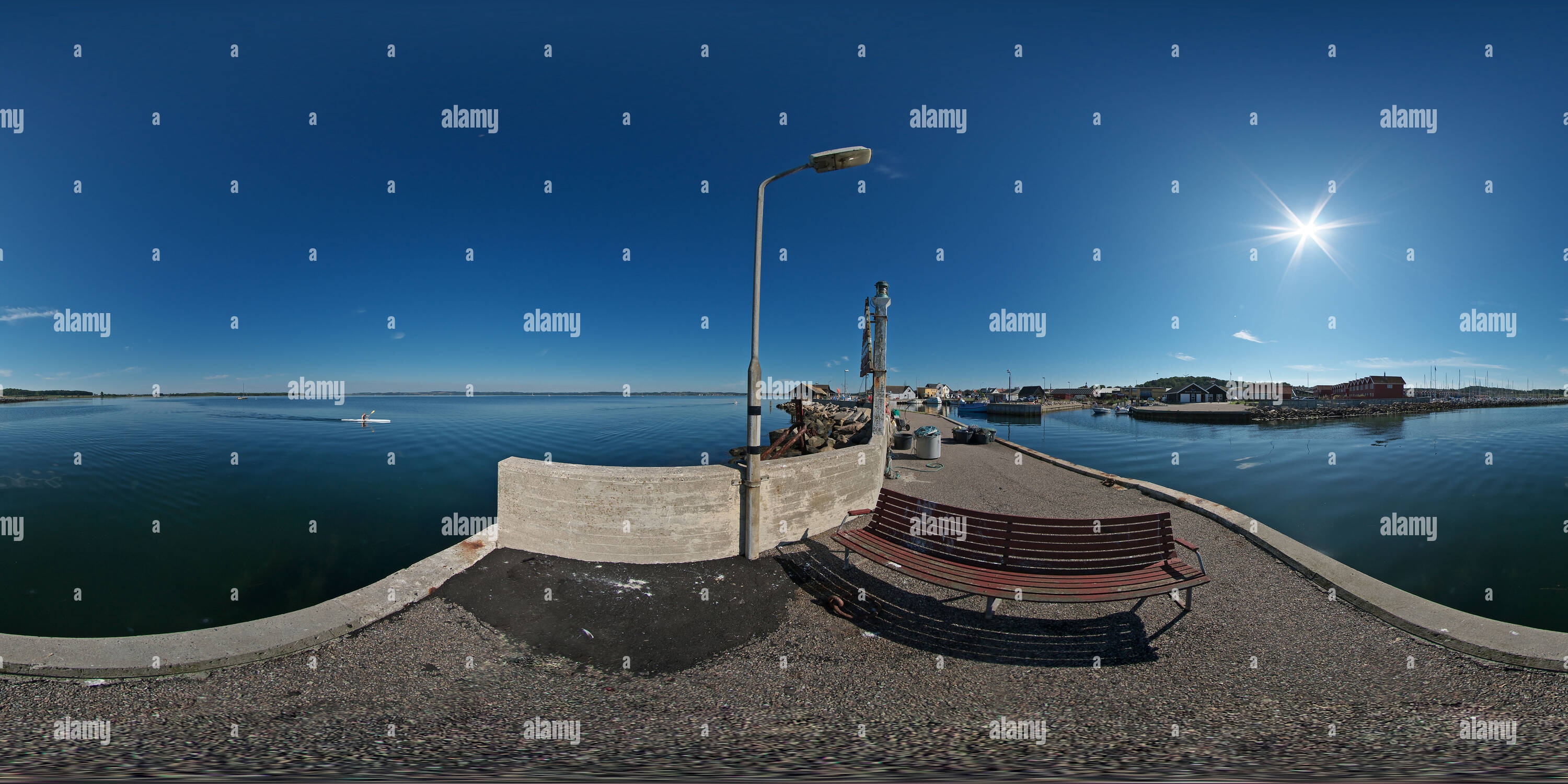 360° view of A Bench at the Pier - Alamy
