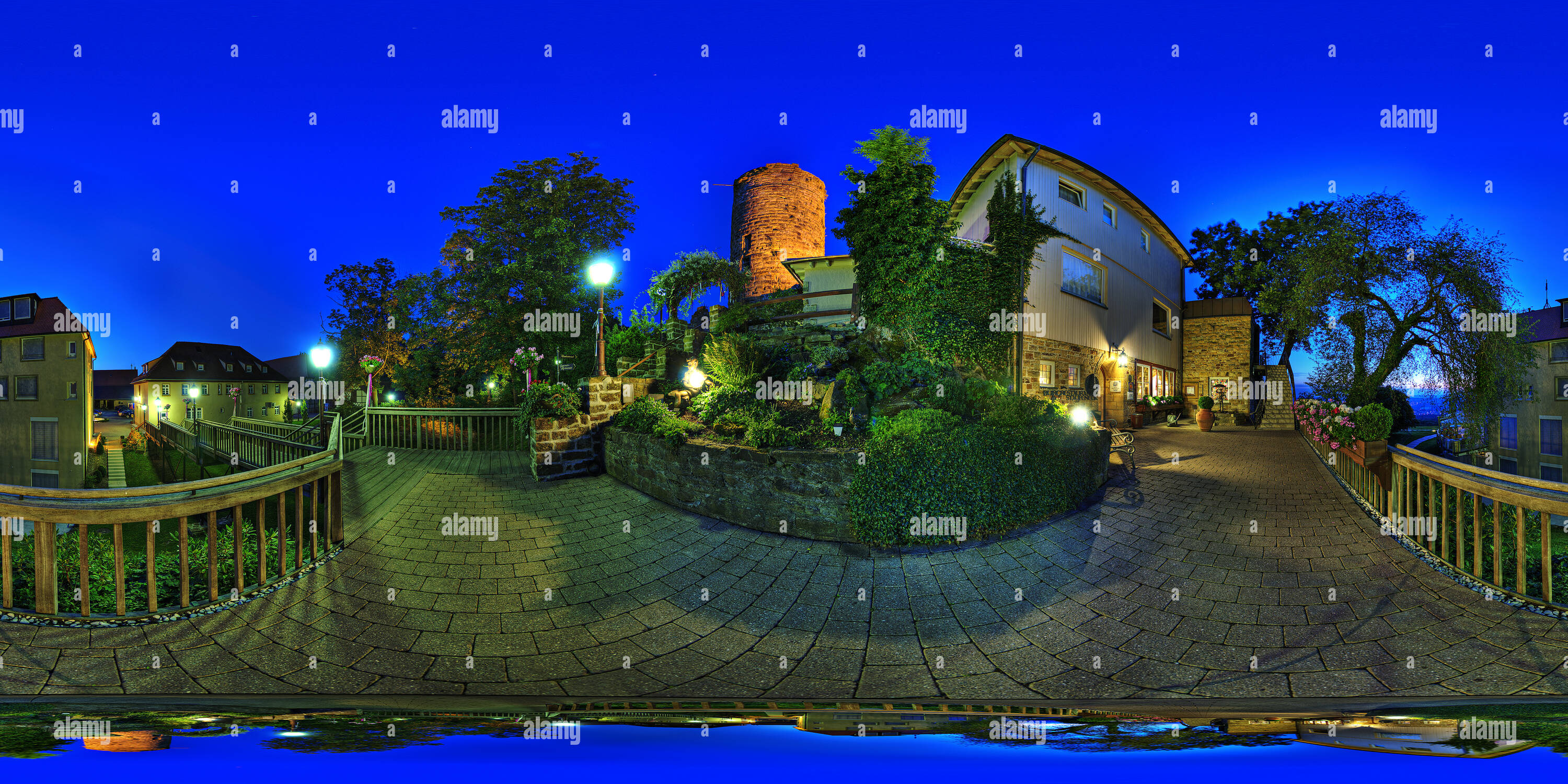 360° view of Hotel and Burgrestaurant Staufeneck - Salach - Alamy