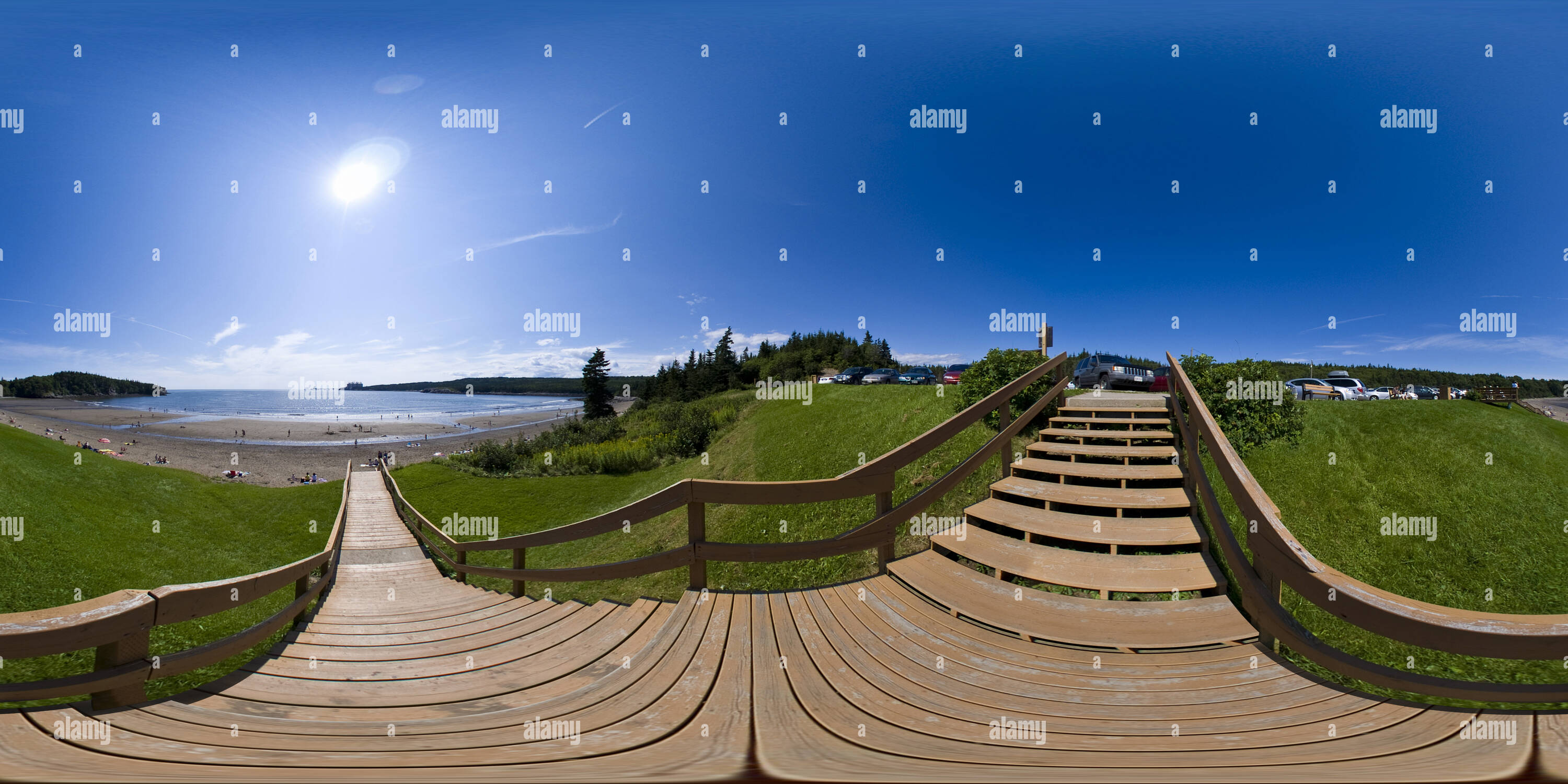 360° view of Stairs At Mispec Beach - Alamy
