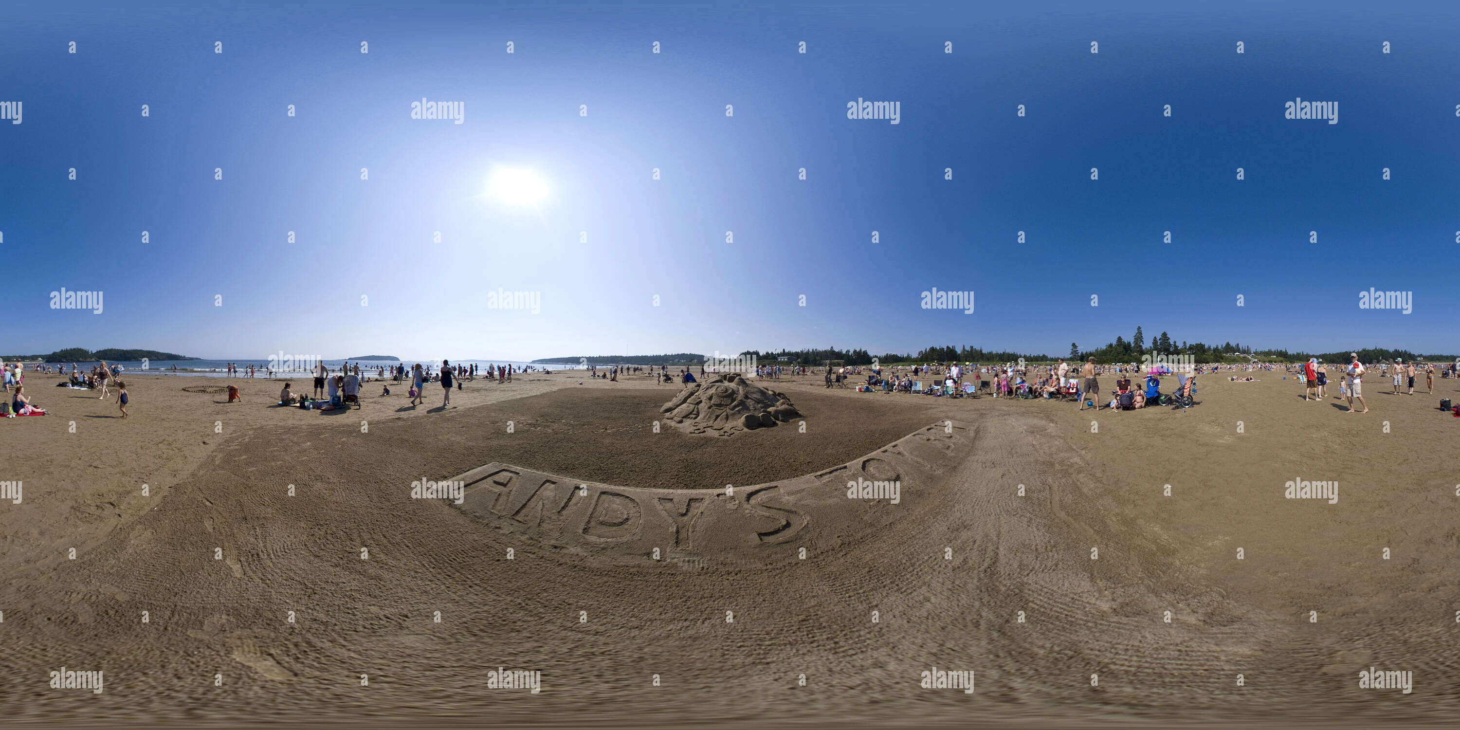 360° view of Sand Castel At New River Beach - Alamy
