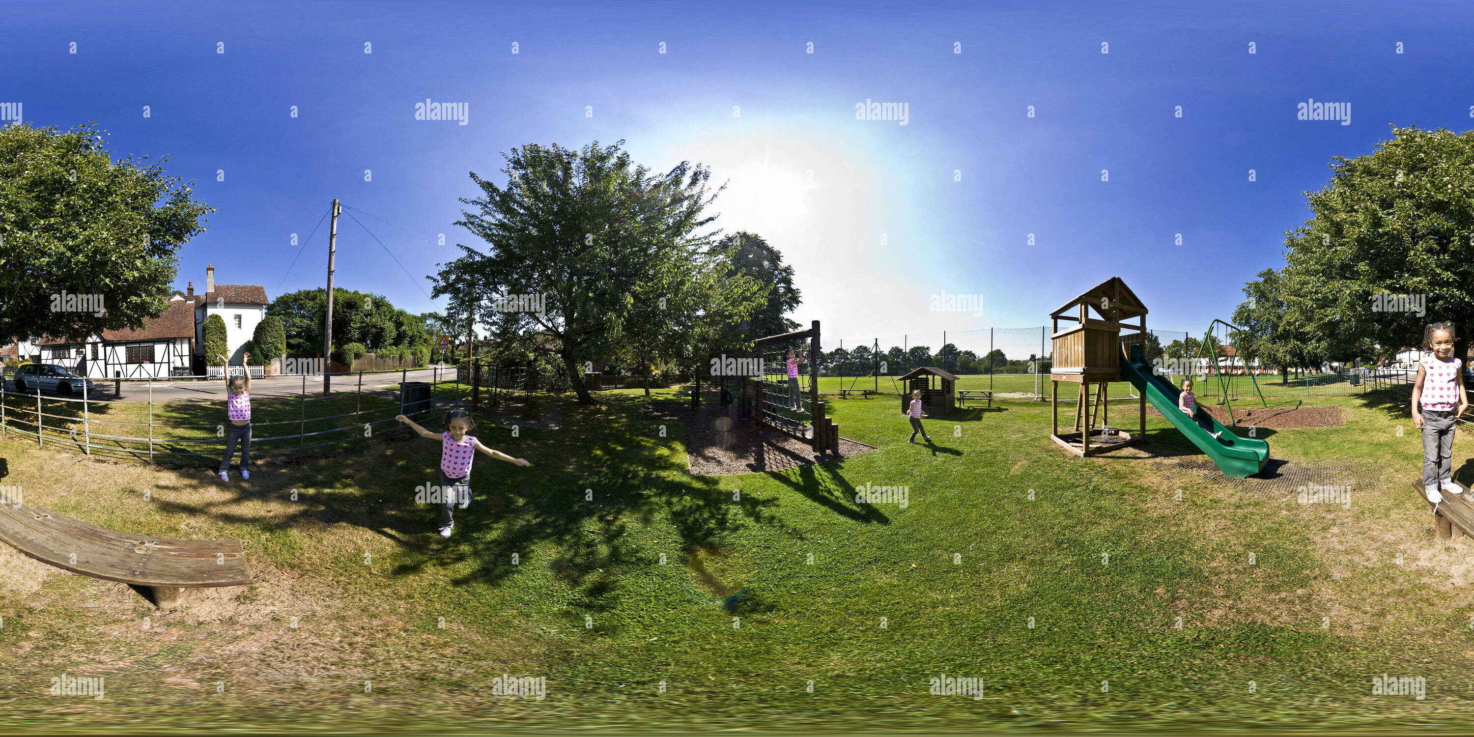 360° view of Village Children's Playground - Alamy