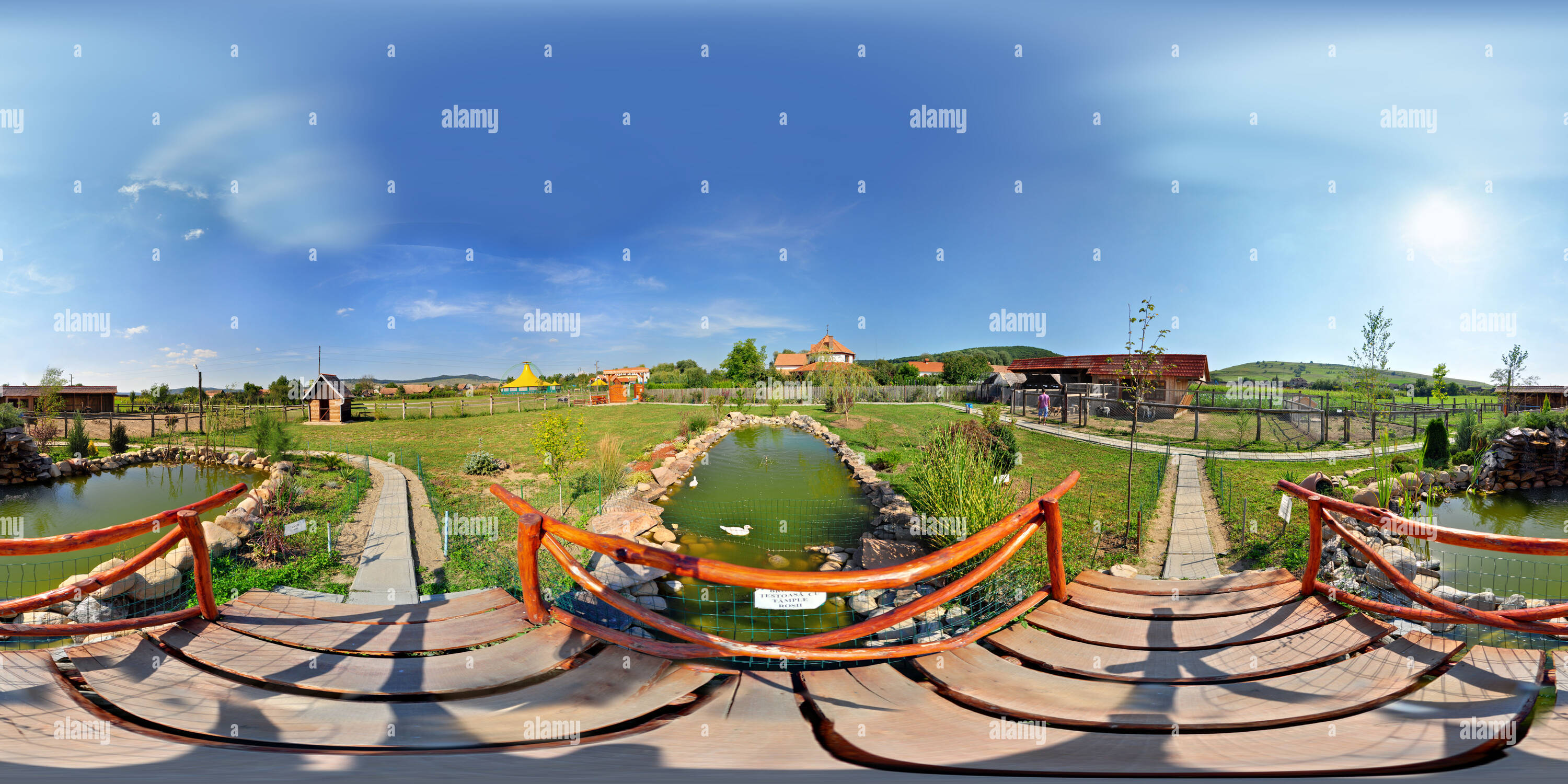 360° view of Dracula Inn's Mini Animal Farm - Alamy