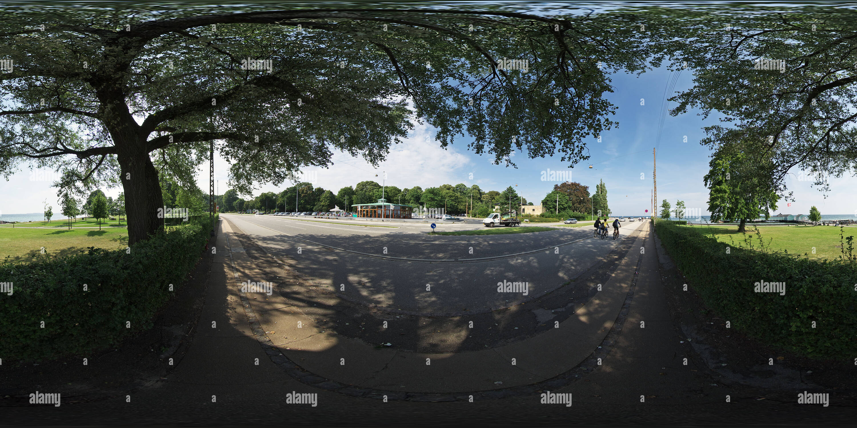 360° view of Strandvejen Near Charlottenlund Beach - Alamy