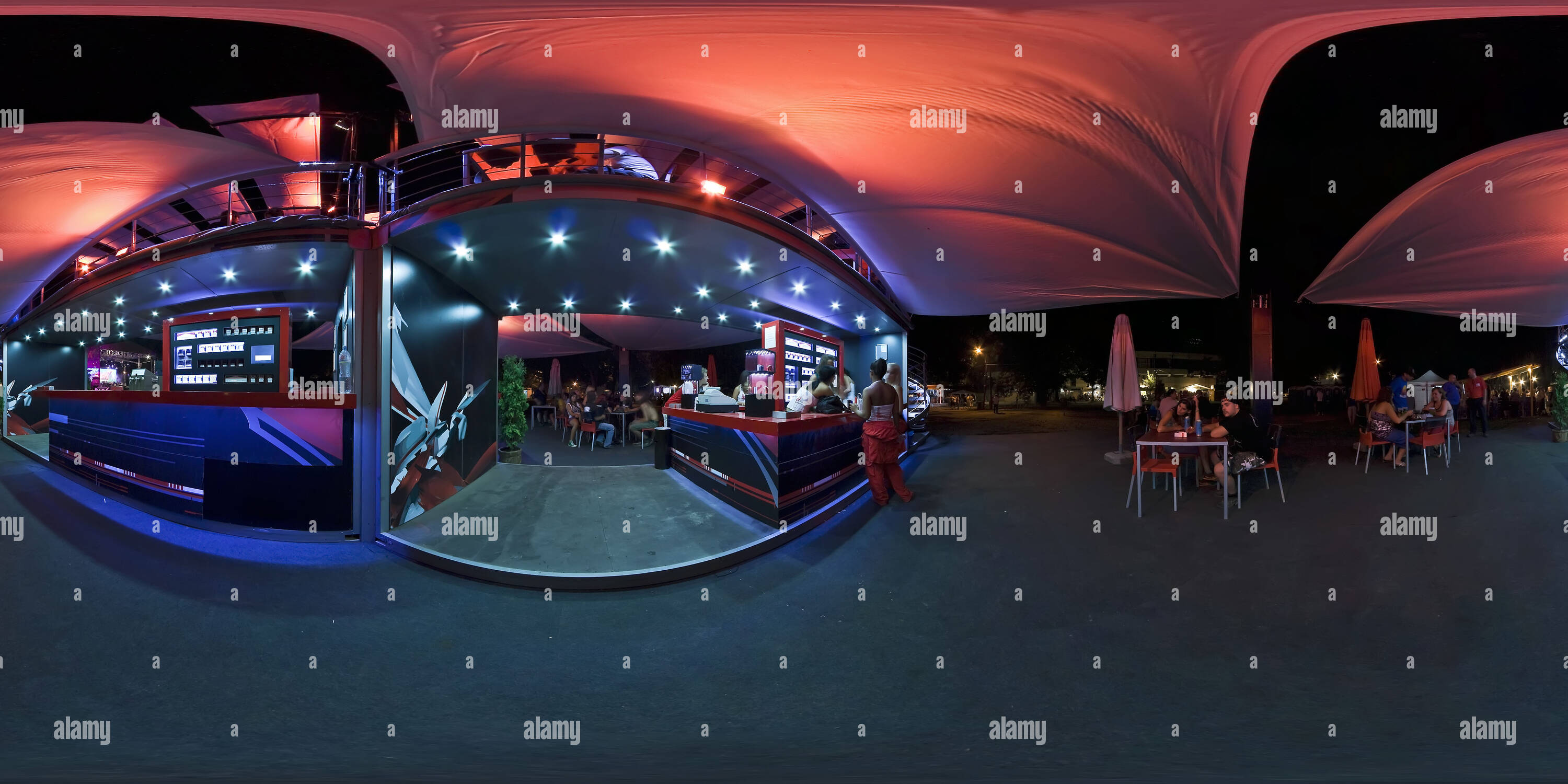 360° view of The Youth Days of Szeged - Vig stage terrace - Alamy