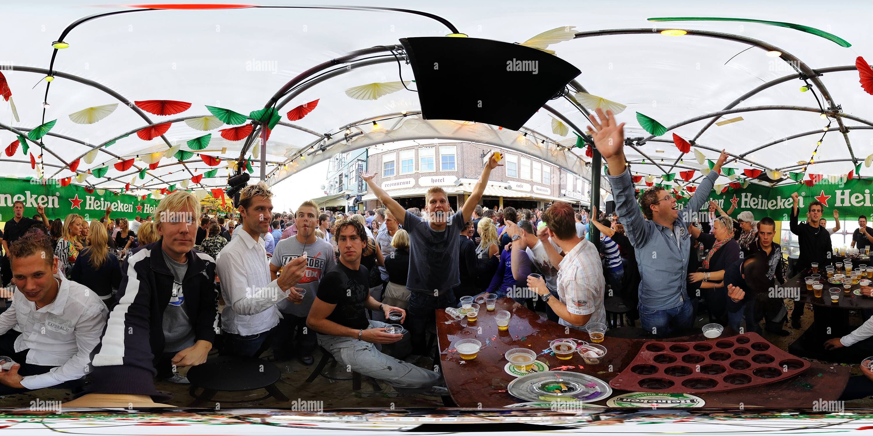 360° view of kermis in volendam - Alamy