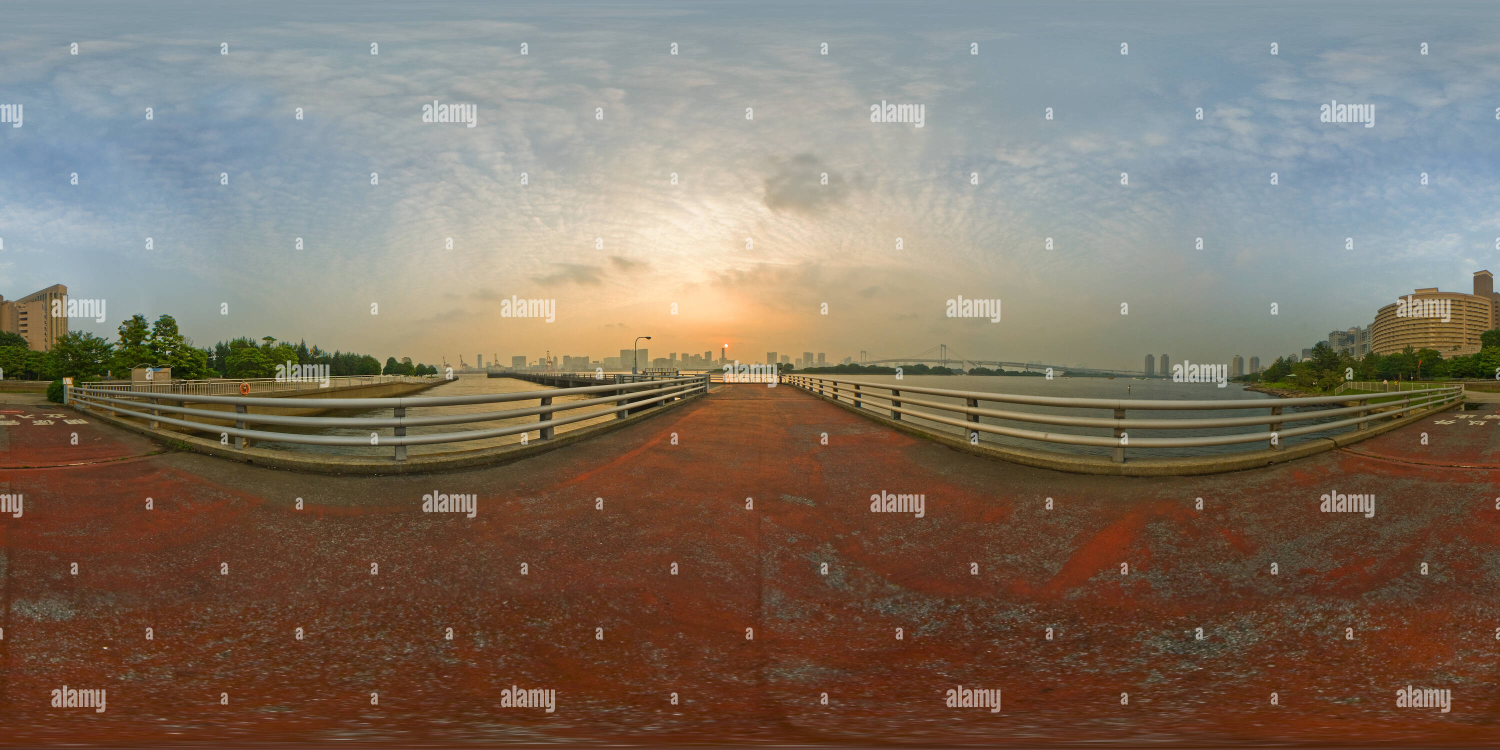 360° view of Twilight Rainbow Bridge - Alamy