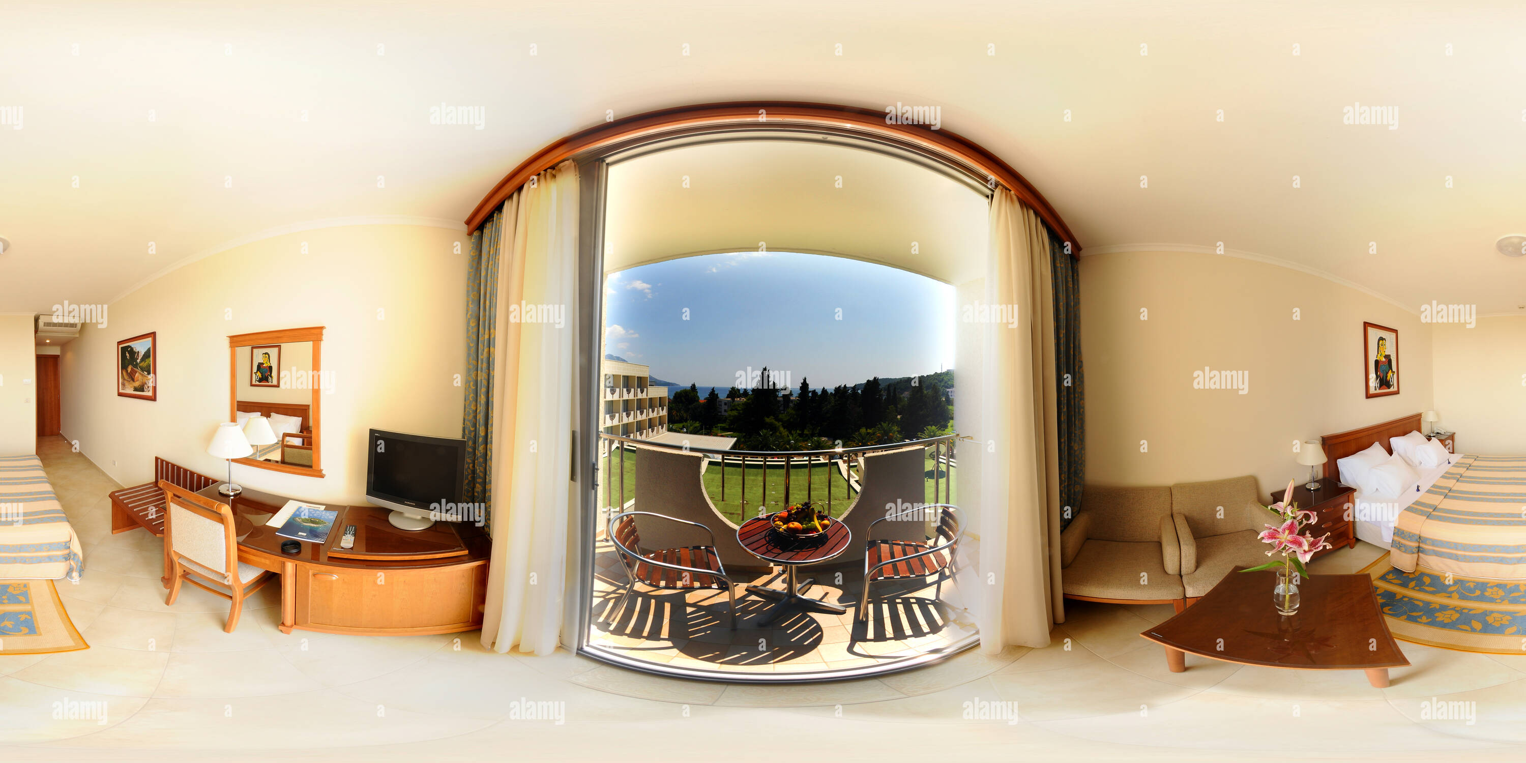 360° view of Room Hotel Mediteran - Alamy