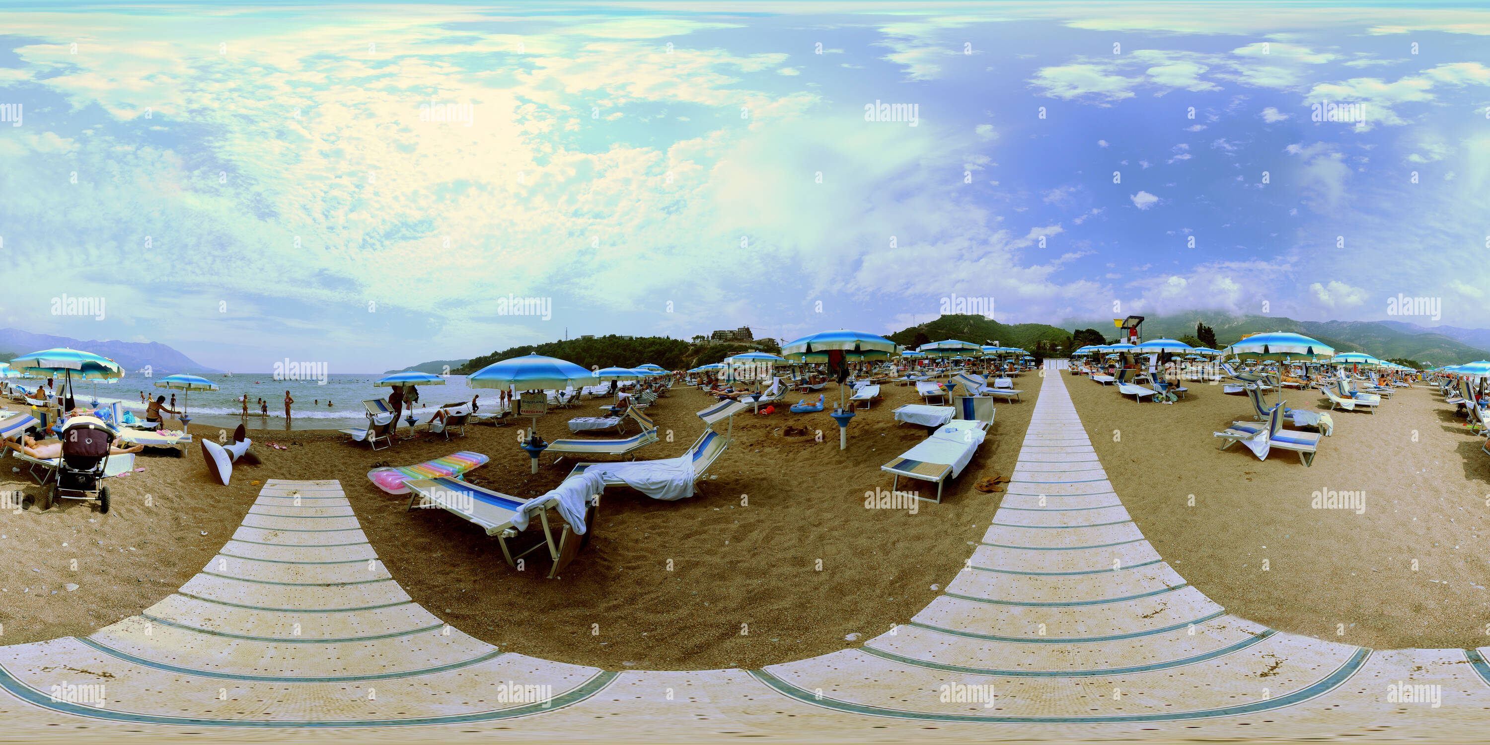 360° view of Beach Hotel Mediteran - Alamy