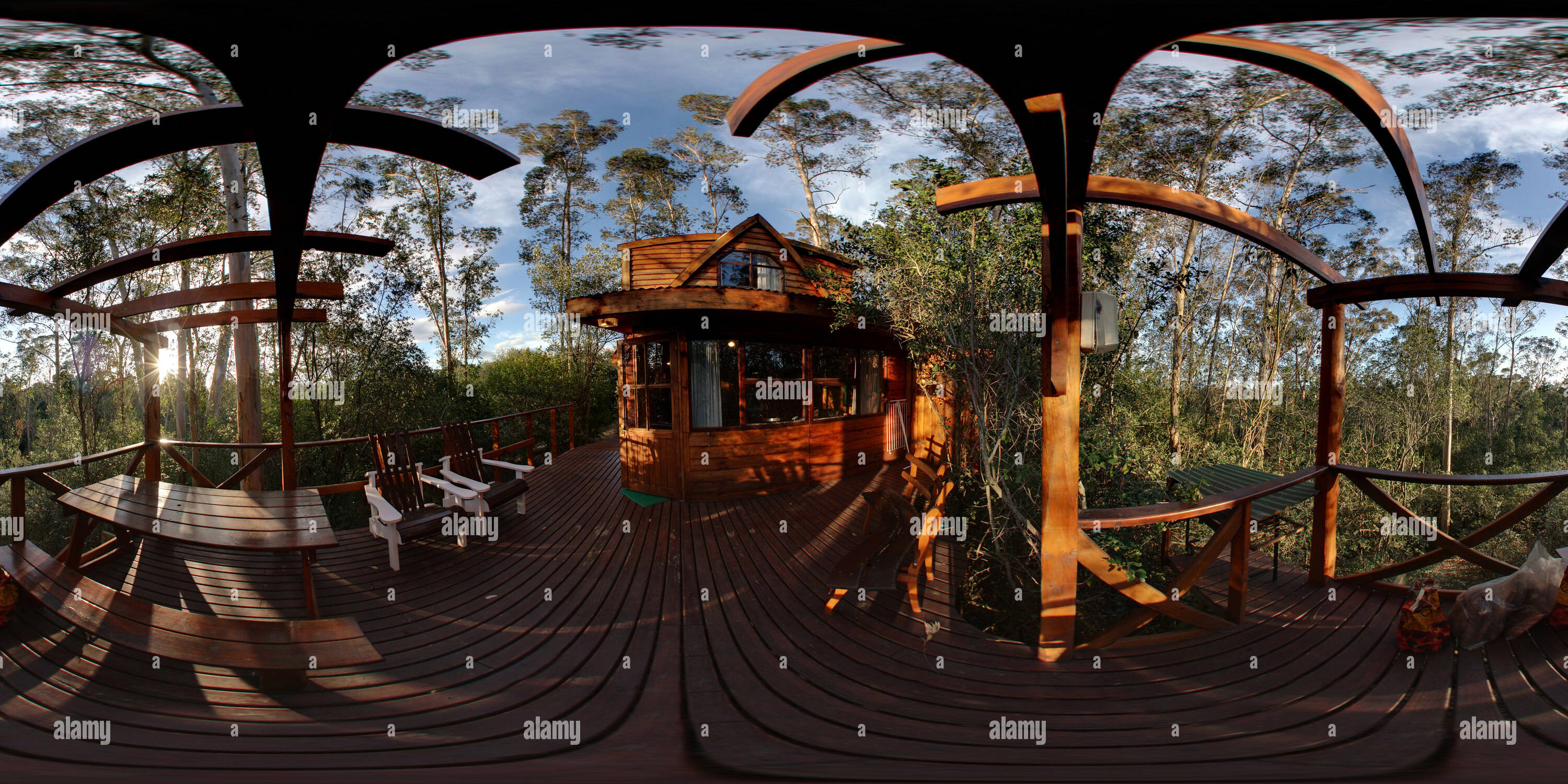 360° view of Cabin in the Trees - Alamy