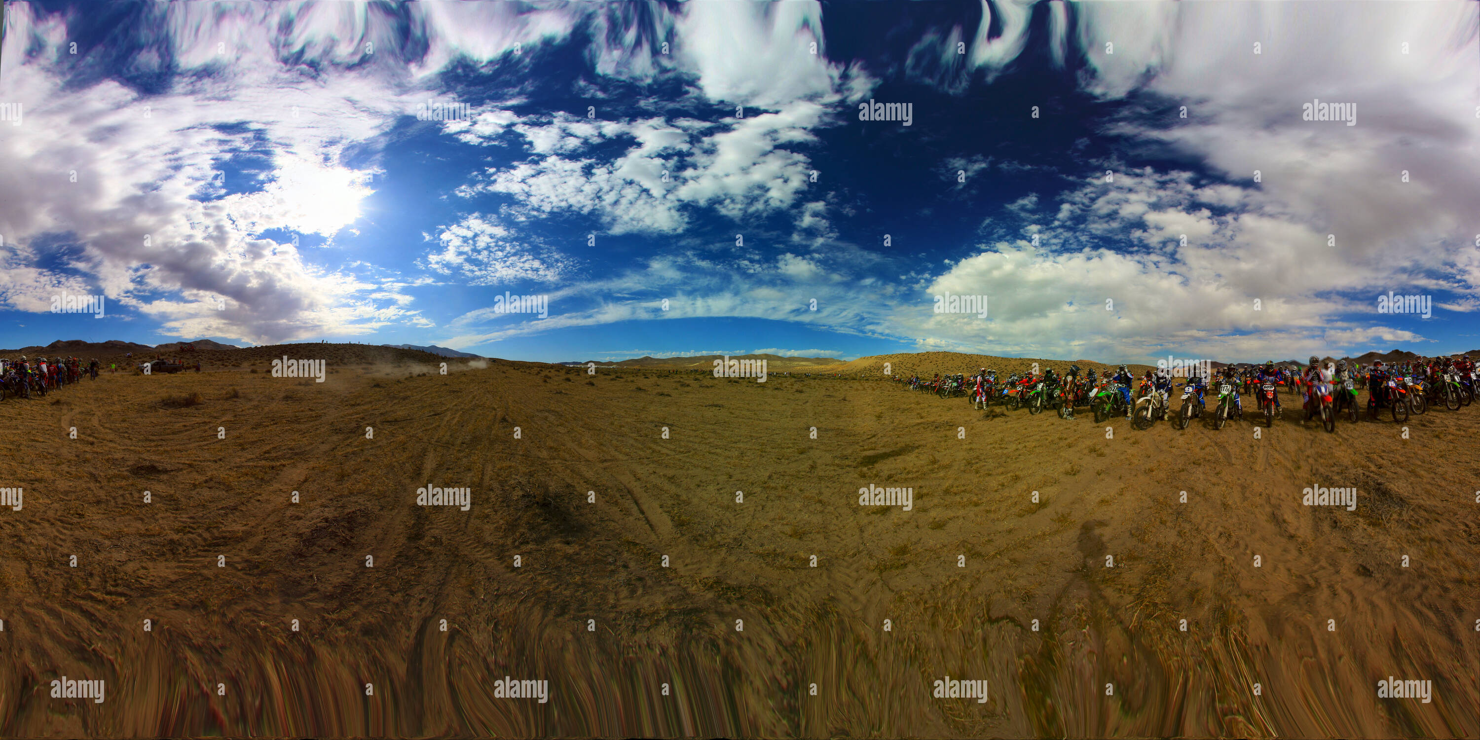 360° view of Start Line - Motorcycle Race - Alamy