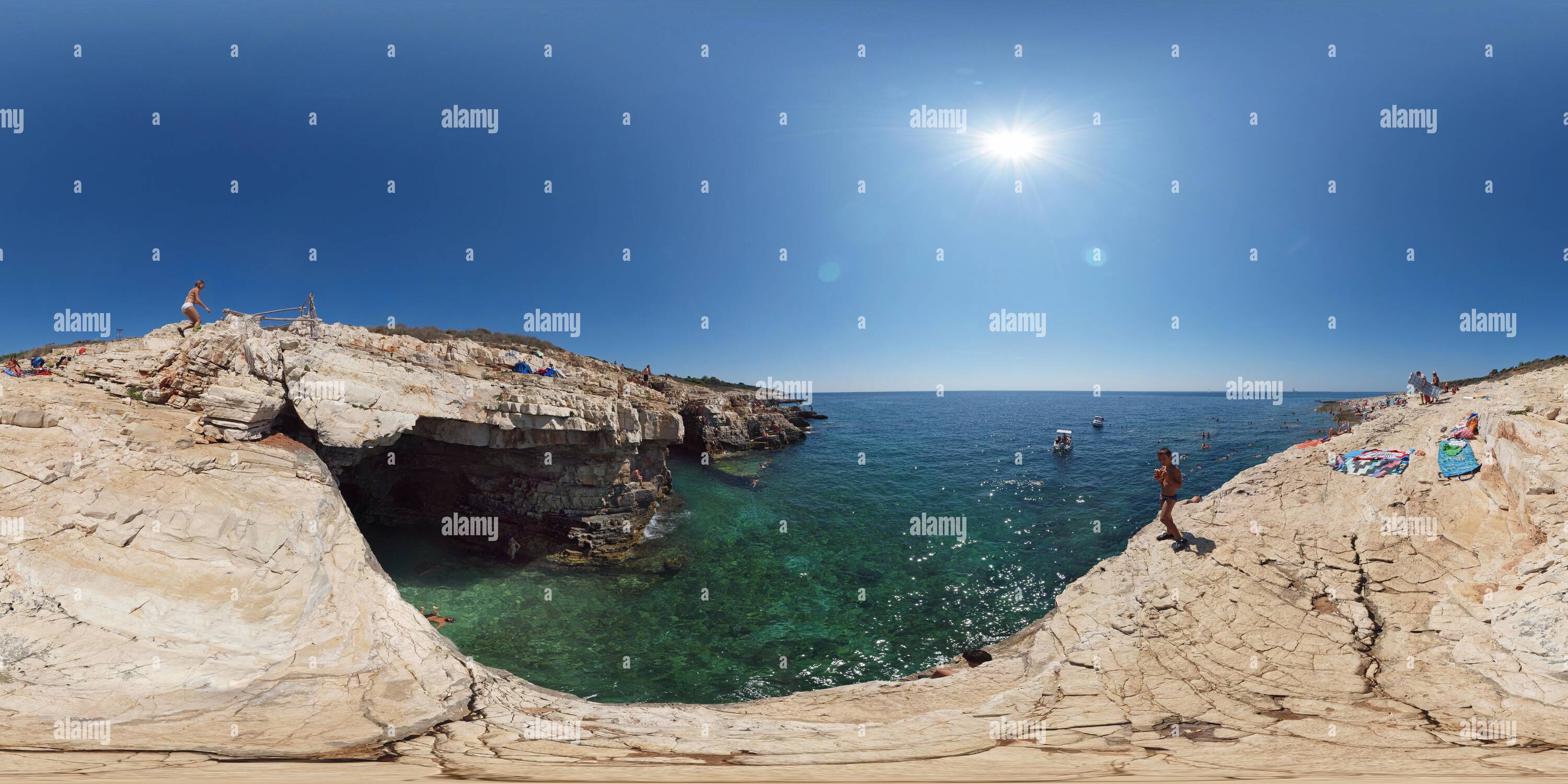 360° view of Clifs of Cape Kamenjak - Alamy