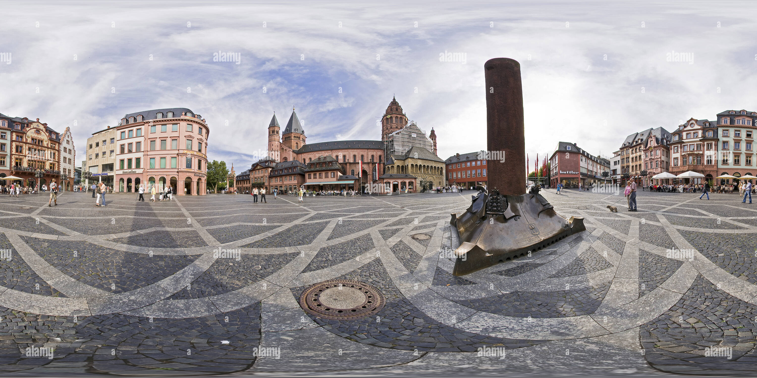 360° view of Domplatz - Mainz - Alamy