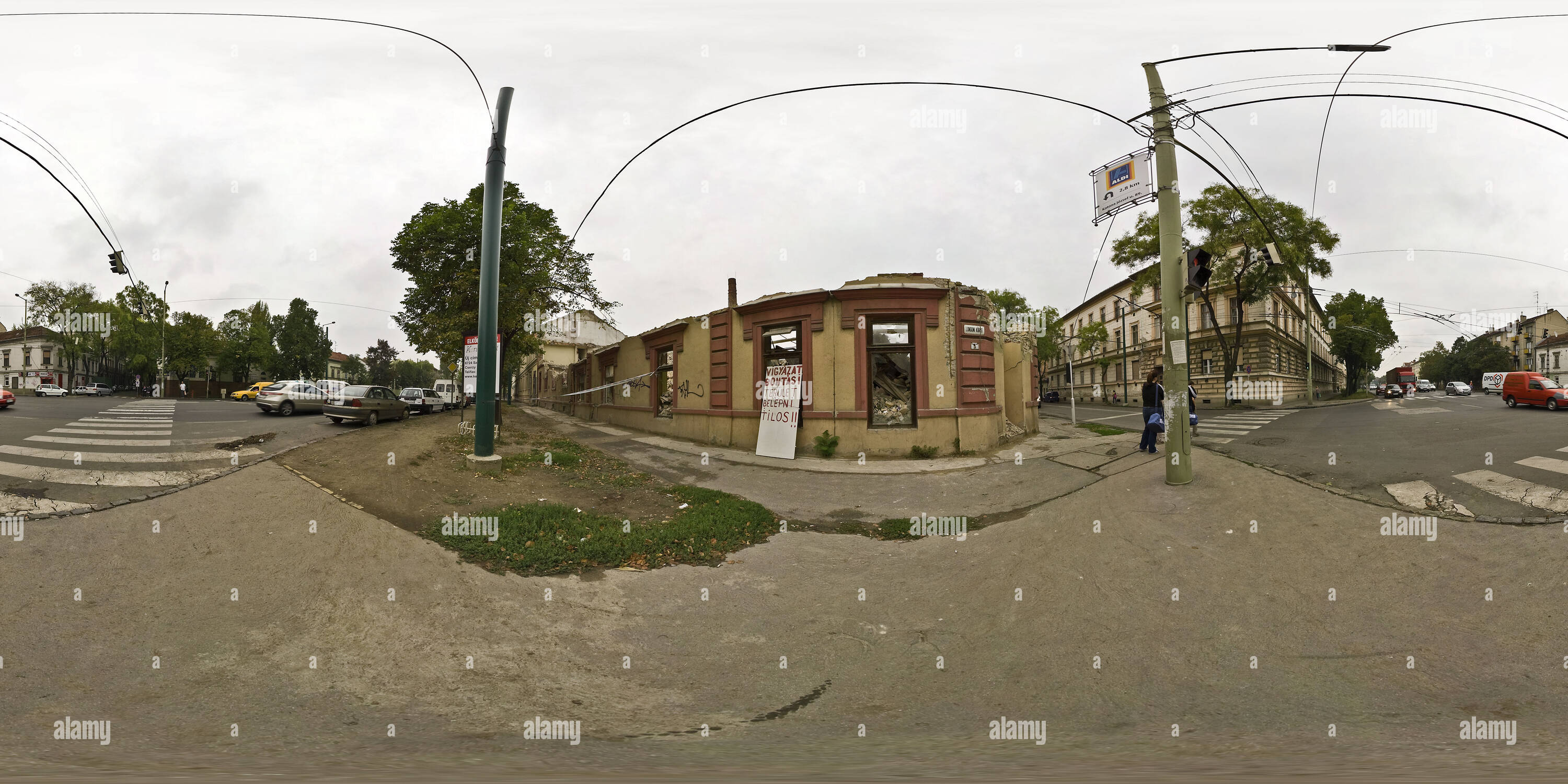 360° view of A hemp processing factory's dismolition - Alamy