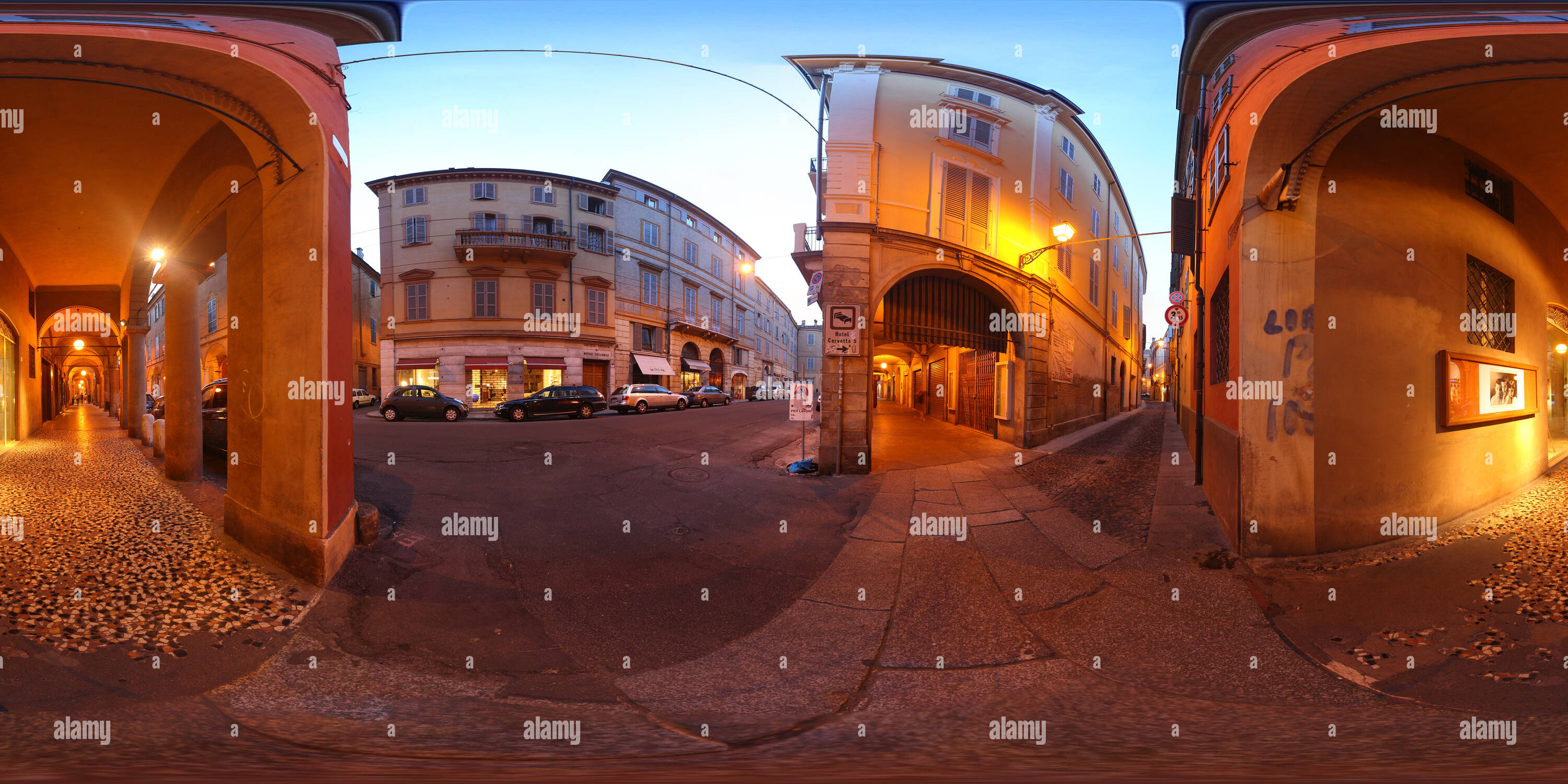 360° view of Streets of Modena - Alamy