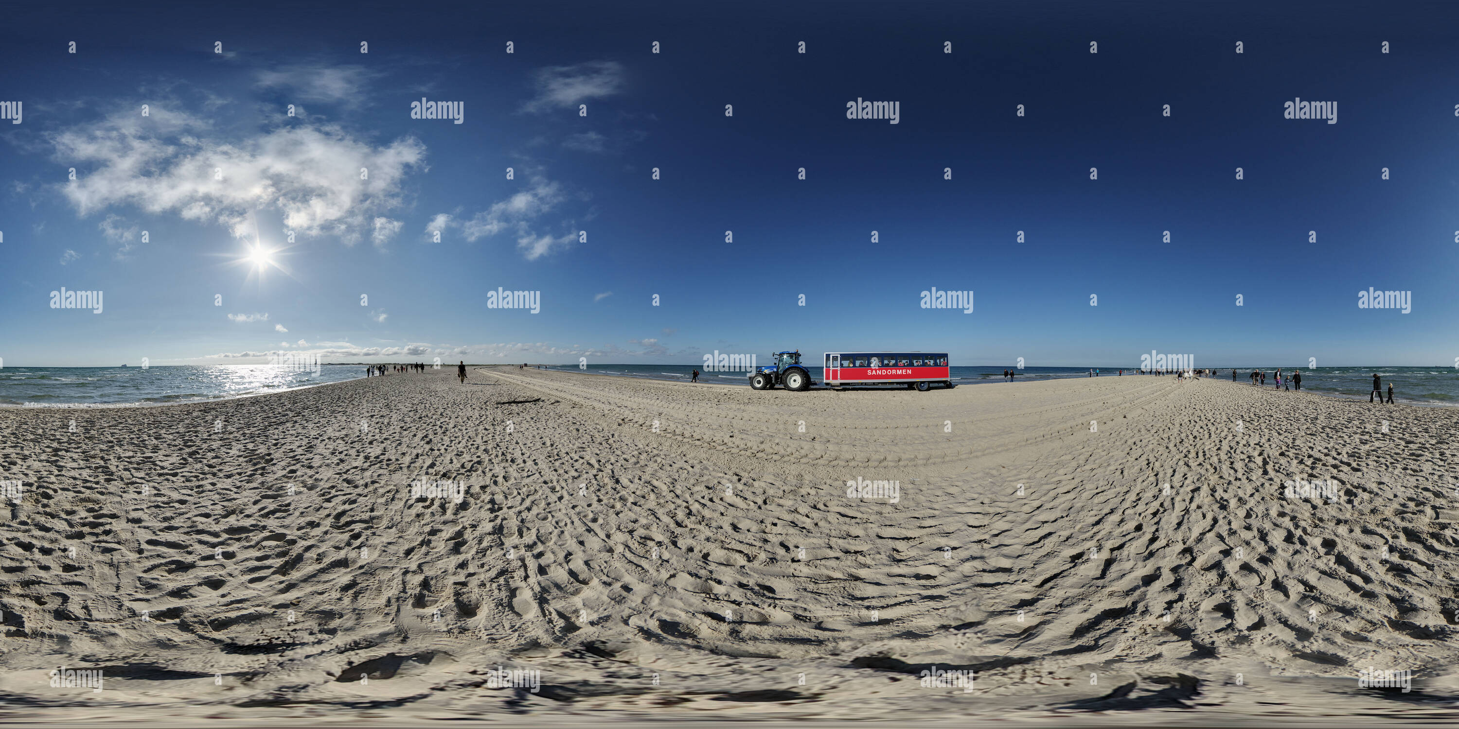 360° view of Grenen -The Top of Denmark - Alamy