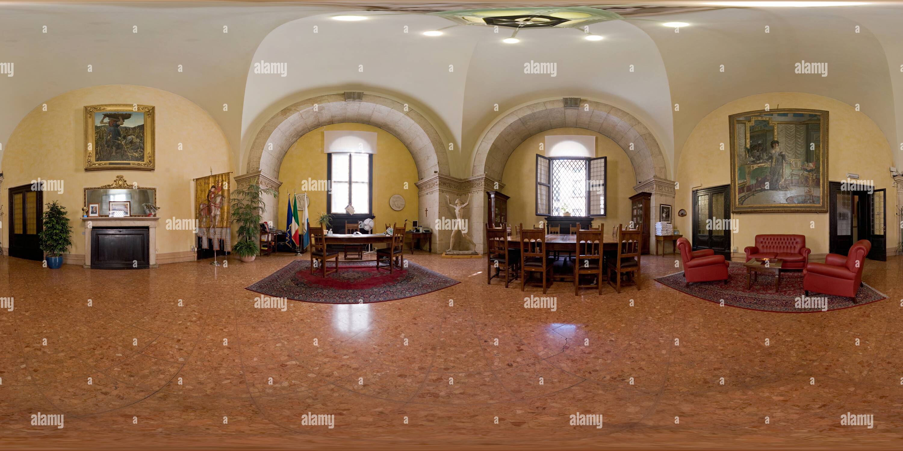 360° view of Palazzo Loggia - Room 1 - Alamy