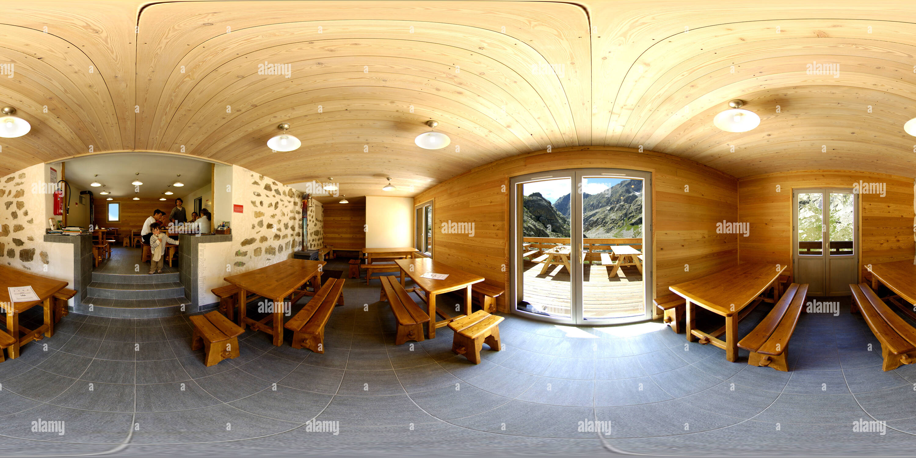 360° view of Refuge De Nice - La Salle - Parc Mercantour - Alamy