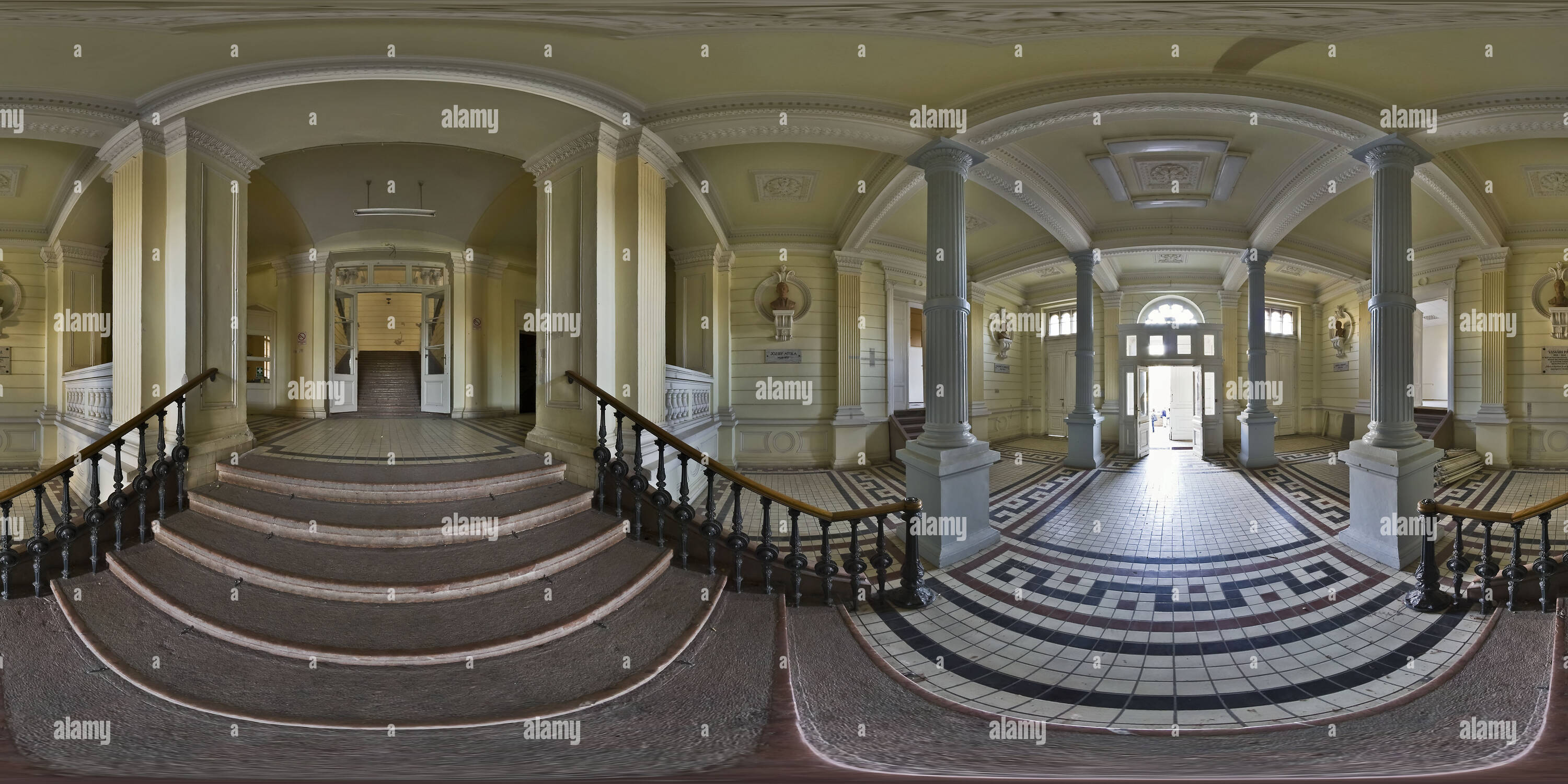 360° view of Szeged University rector building before a renovation ...
