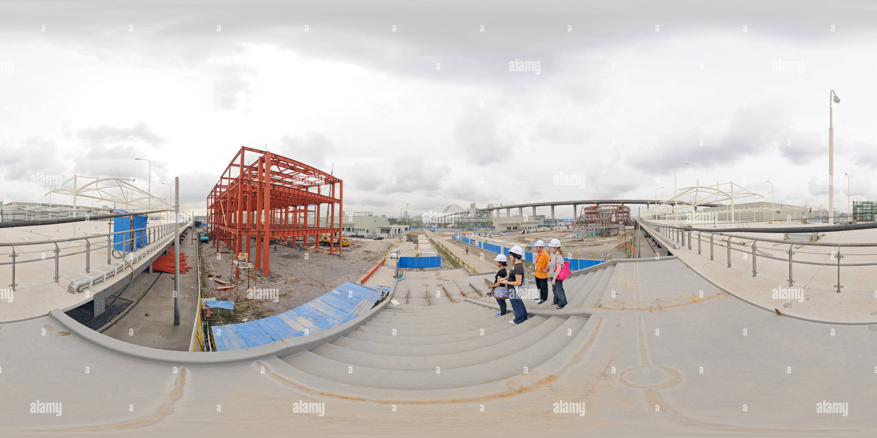360° view of Swedish Pavilion construction - September 28 2009 - Alamy