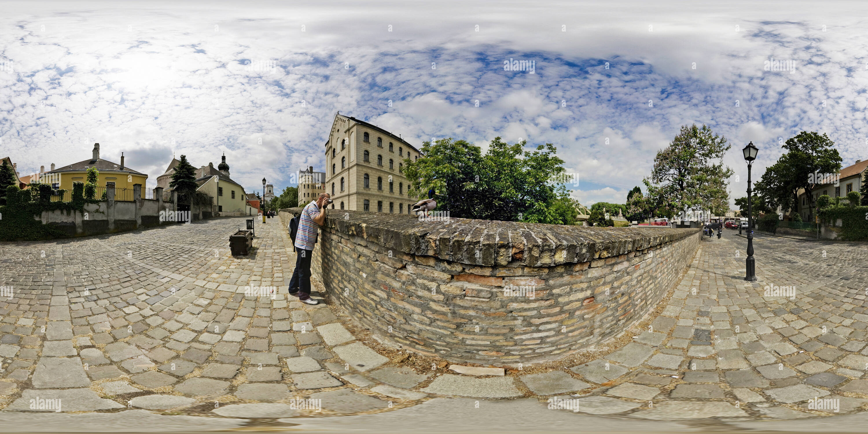 360° view of Győr - Káptalan domb - Alamy