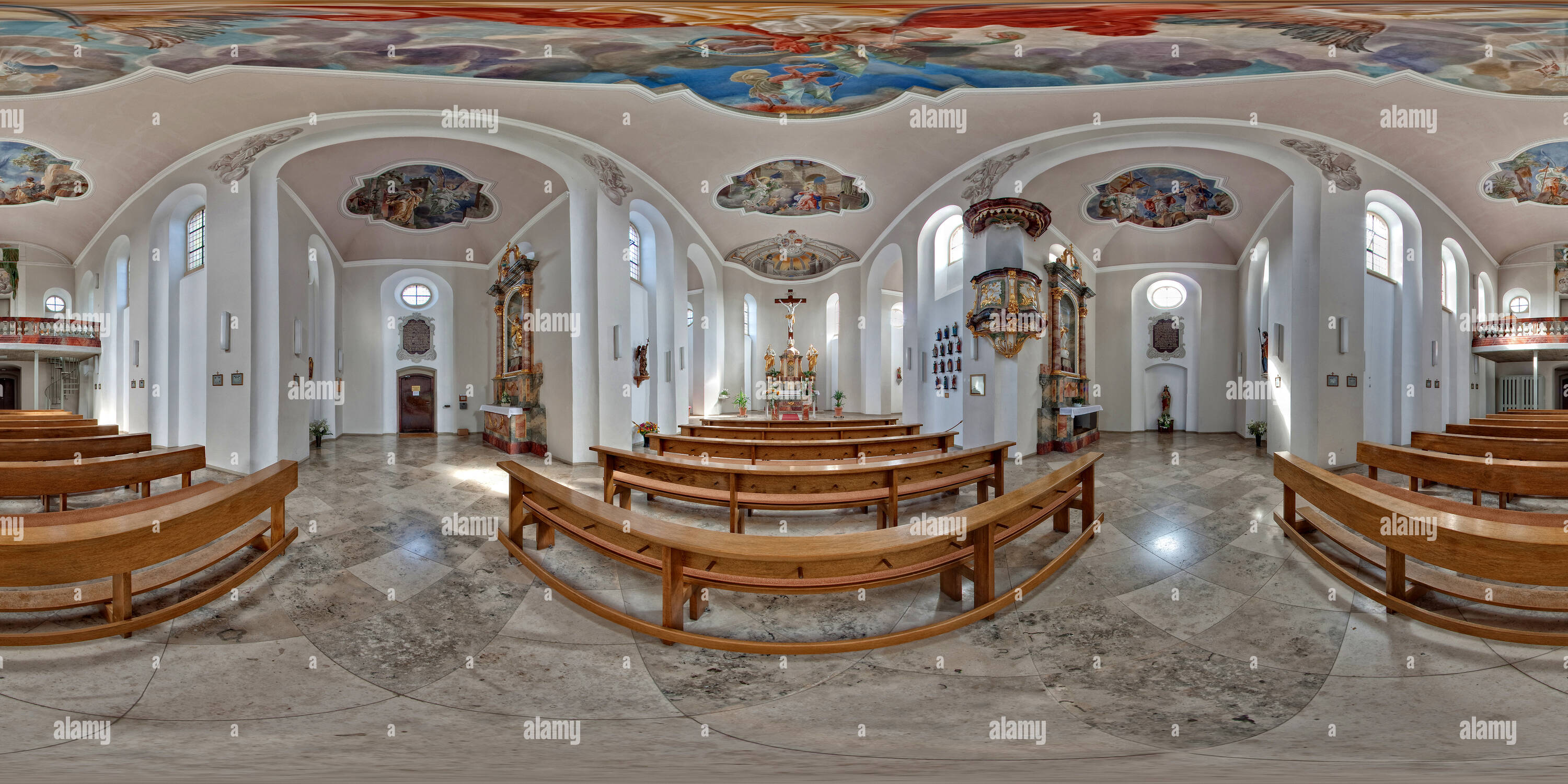 360° view of Michaelskapelle in Untergrombach - Alamy