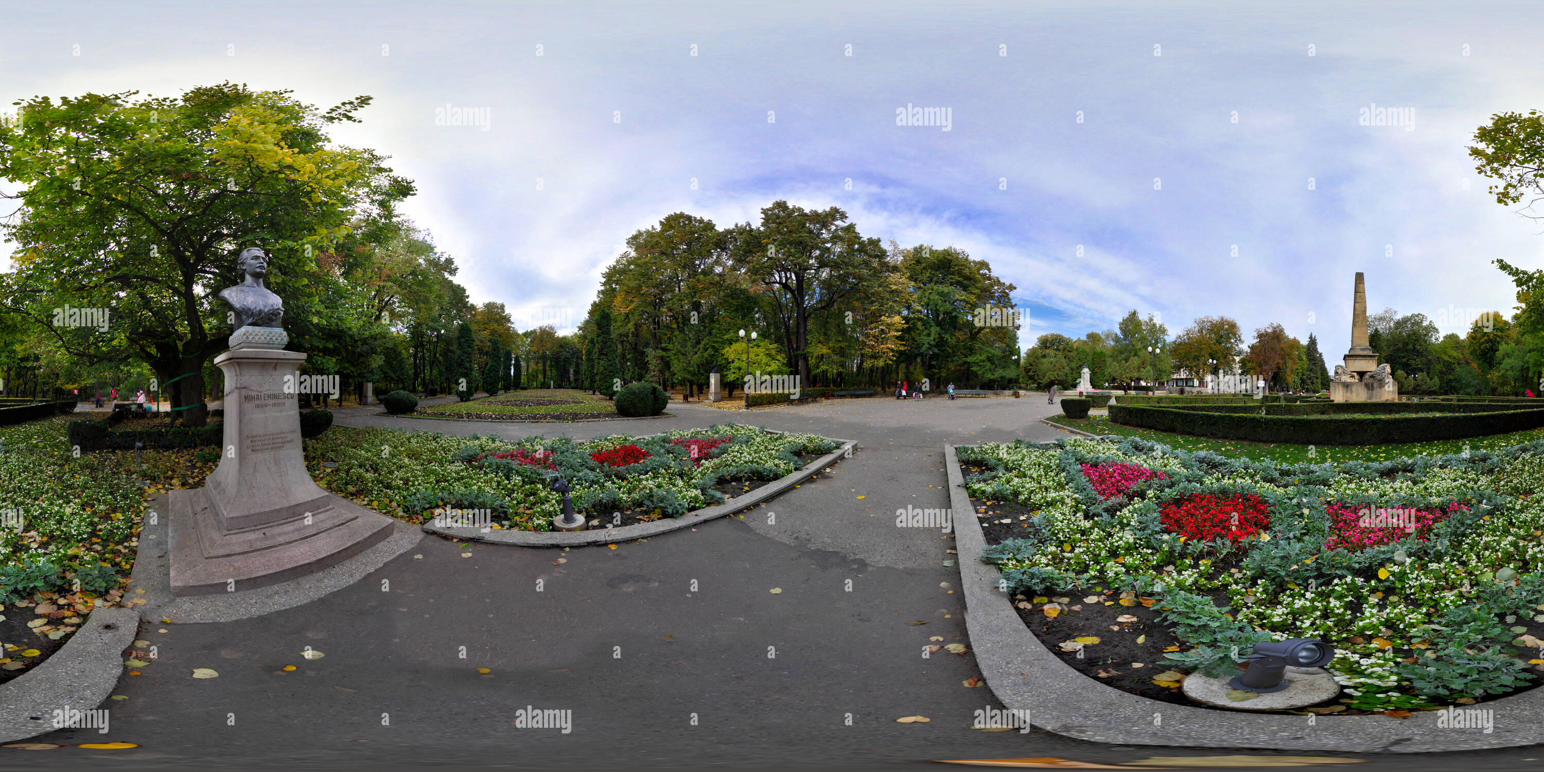 360° view of Eminescu's Linden tree in the Copou Park in Iasi - Alamy