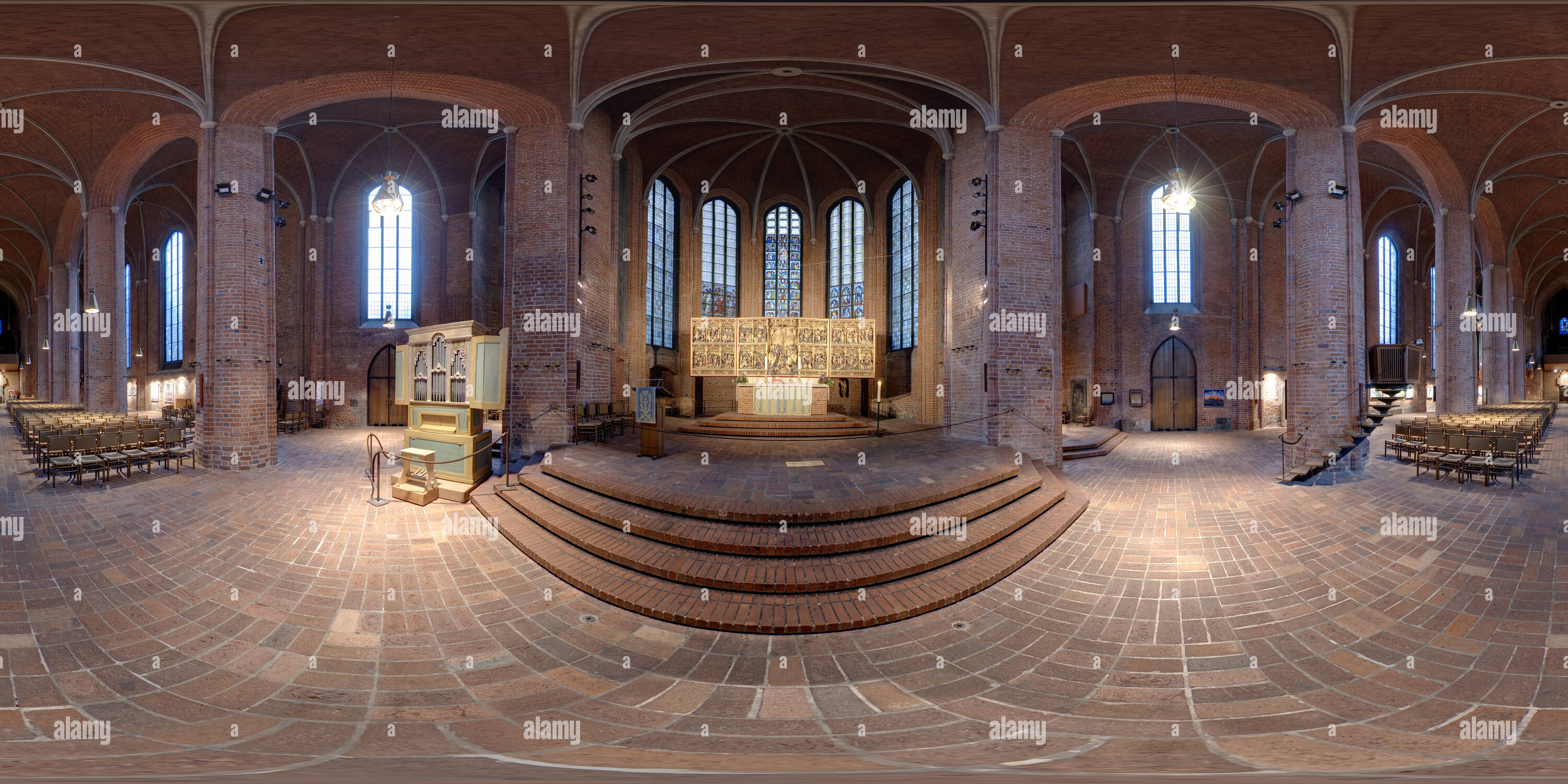 360° view of Hannover Marktkirche 01 - Alamy