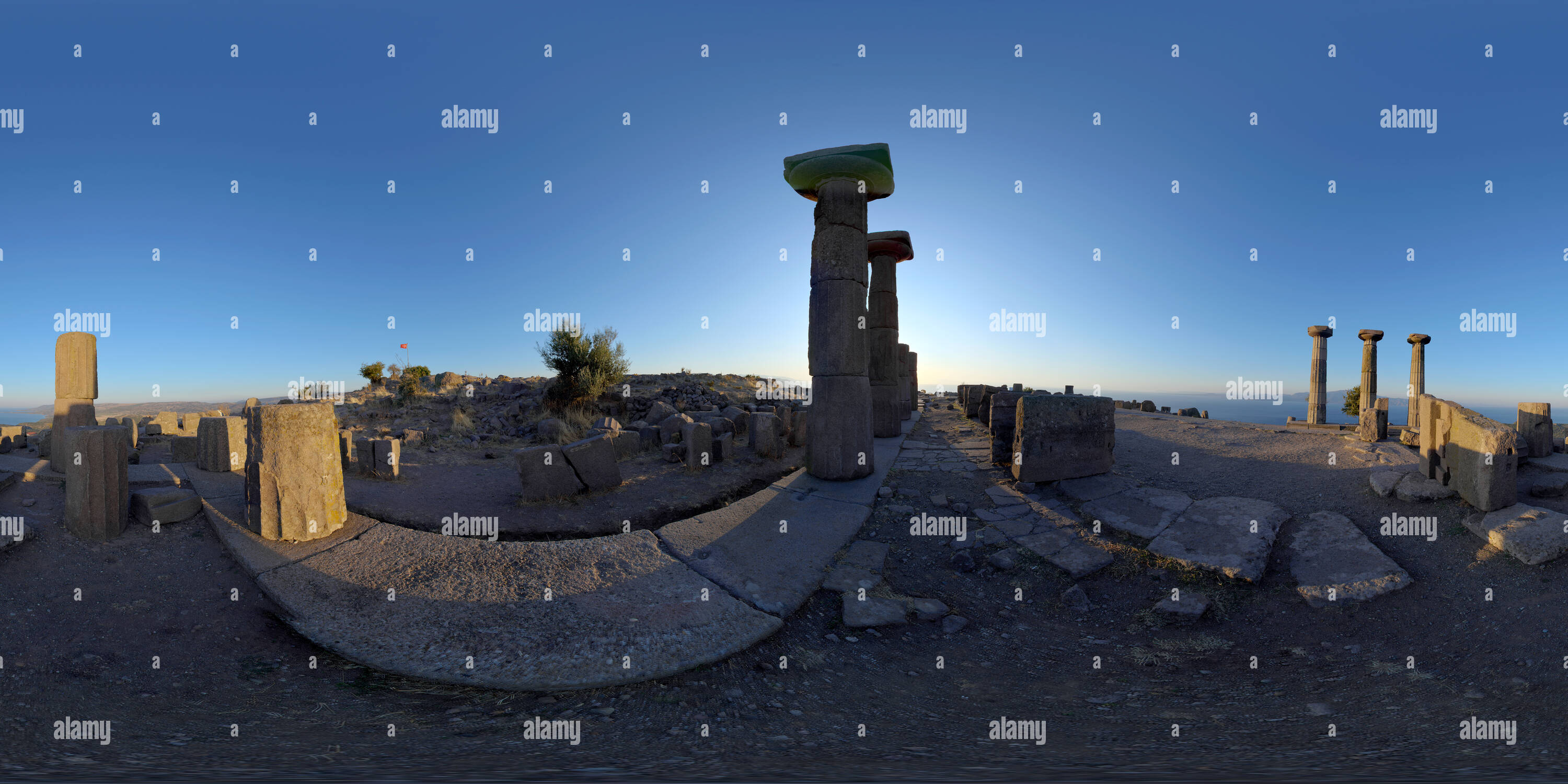 360° view of Temple of Athena - Alamy