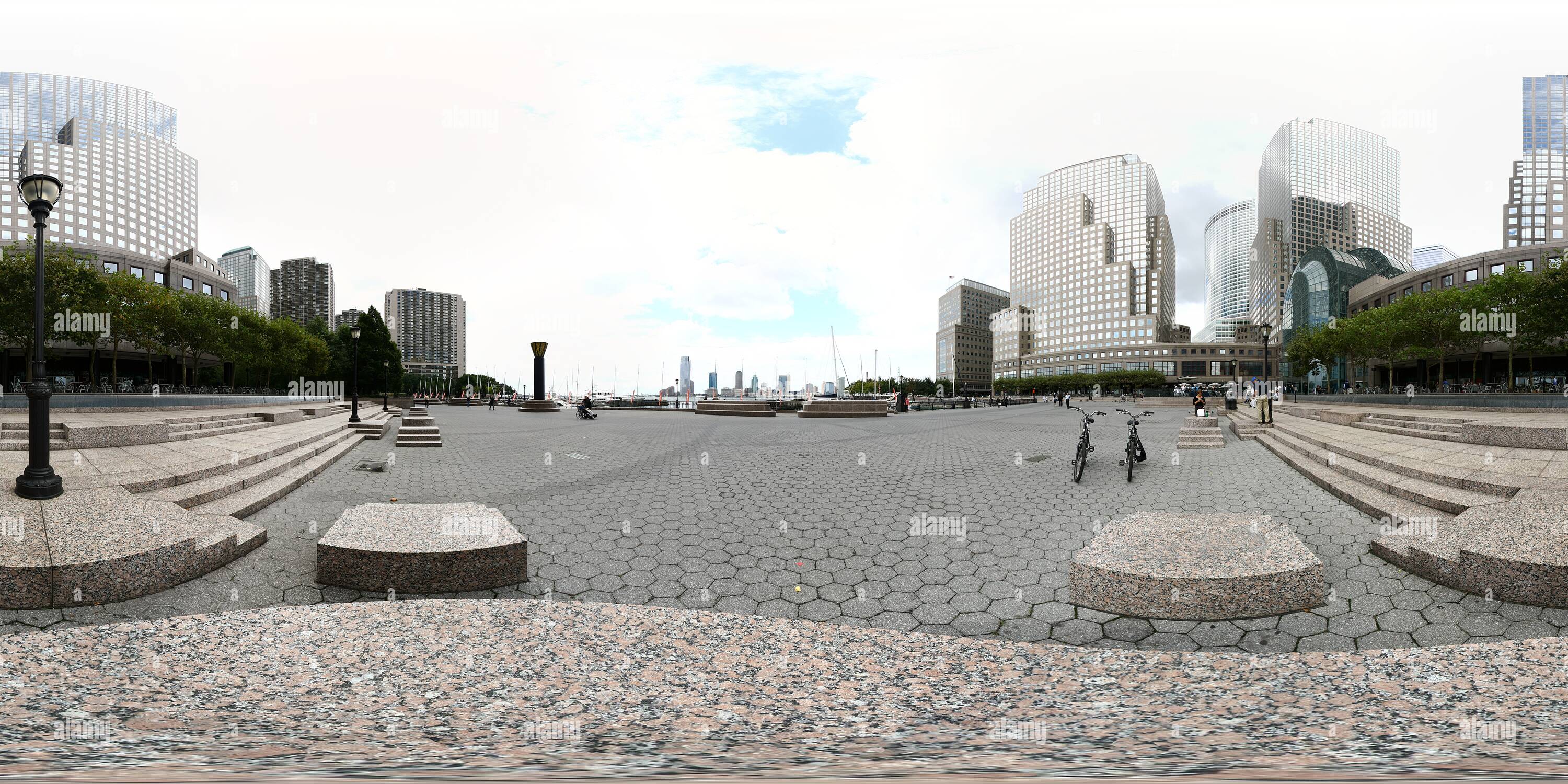 360° view of North Cove - World Financial Center waterfront - Alamy