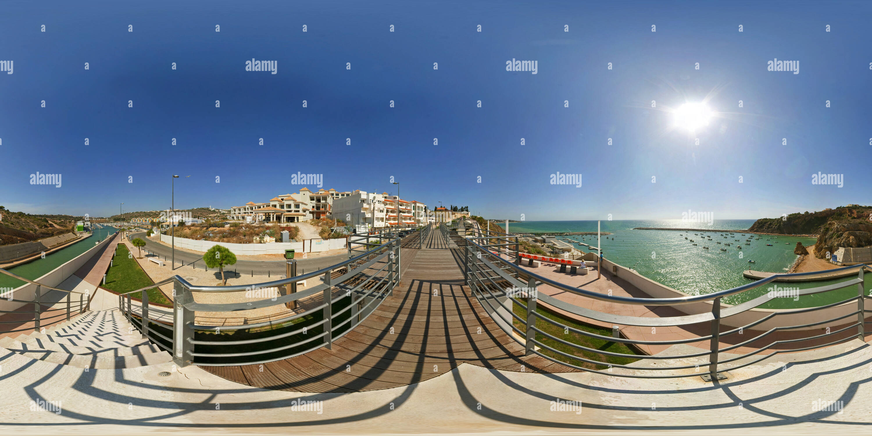 360° view of Harbour and Marina Entrance, Albufeira - Alamy