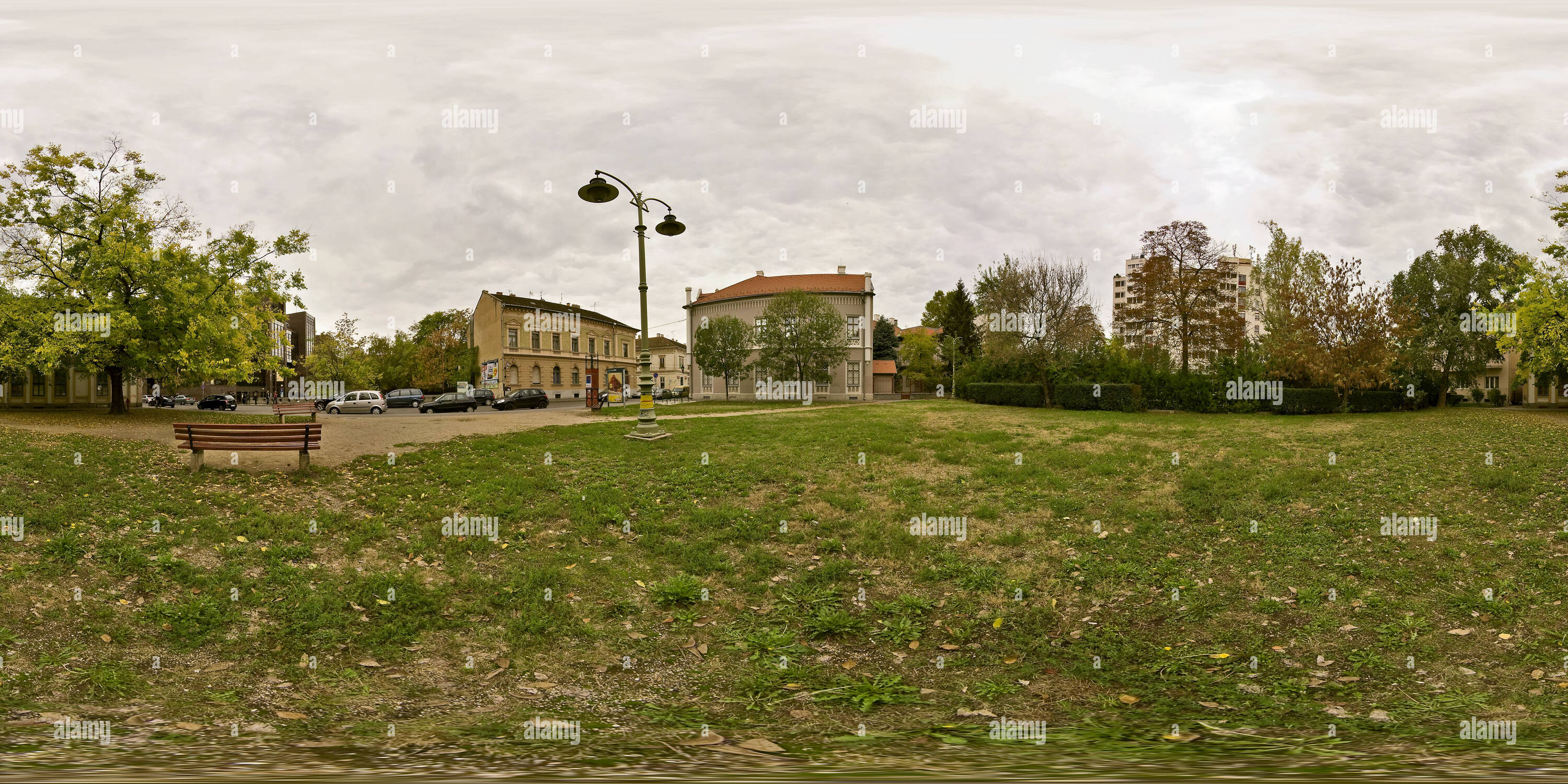 360° view of Hungarian Nobel prize Square - planned - Alamy