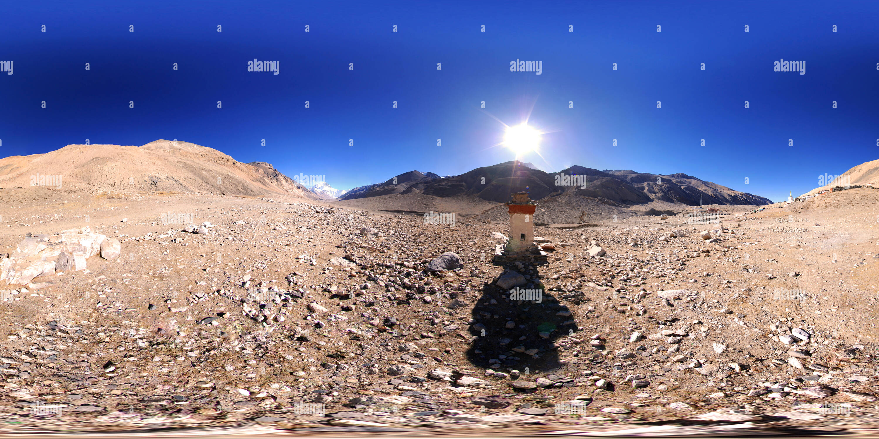 360° view of Mount Everest North Face, Tibet - Alamy