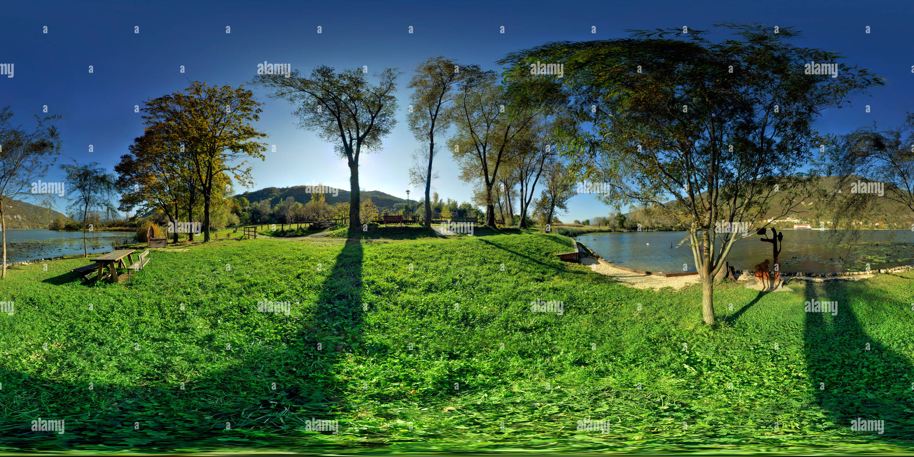 360° view of Lago Di Revine 2 - Alamy