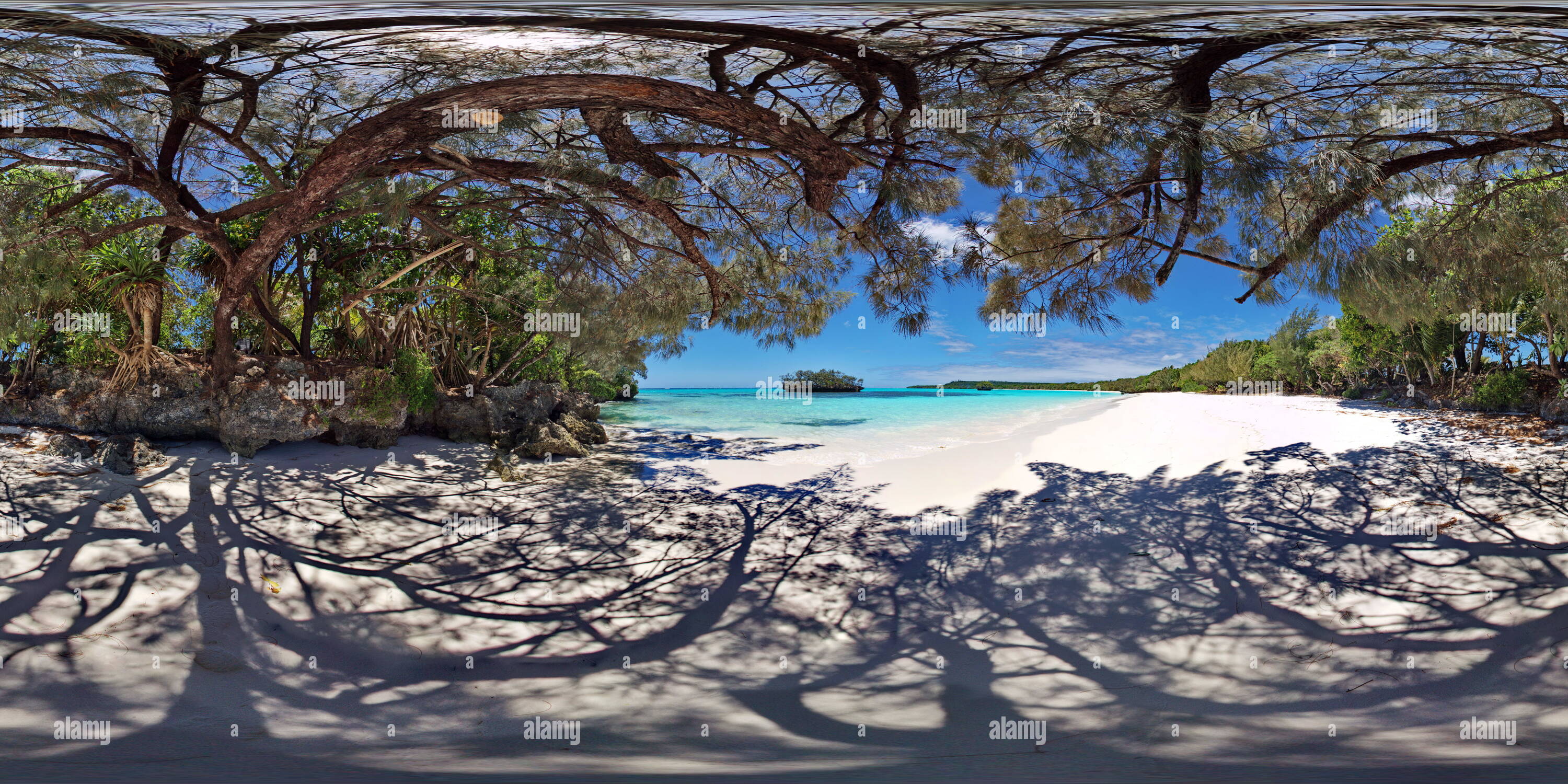 360° view of Lifou New Caledonia Tours Luengoni Beach - Alamy