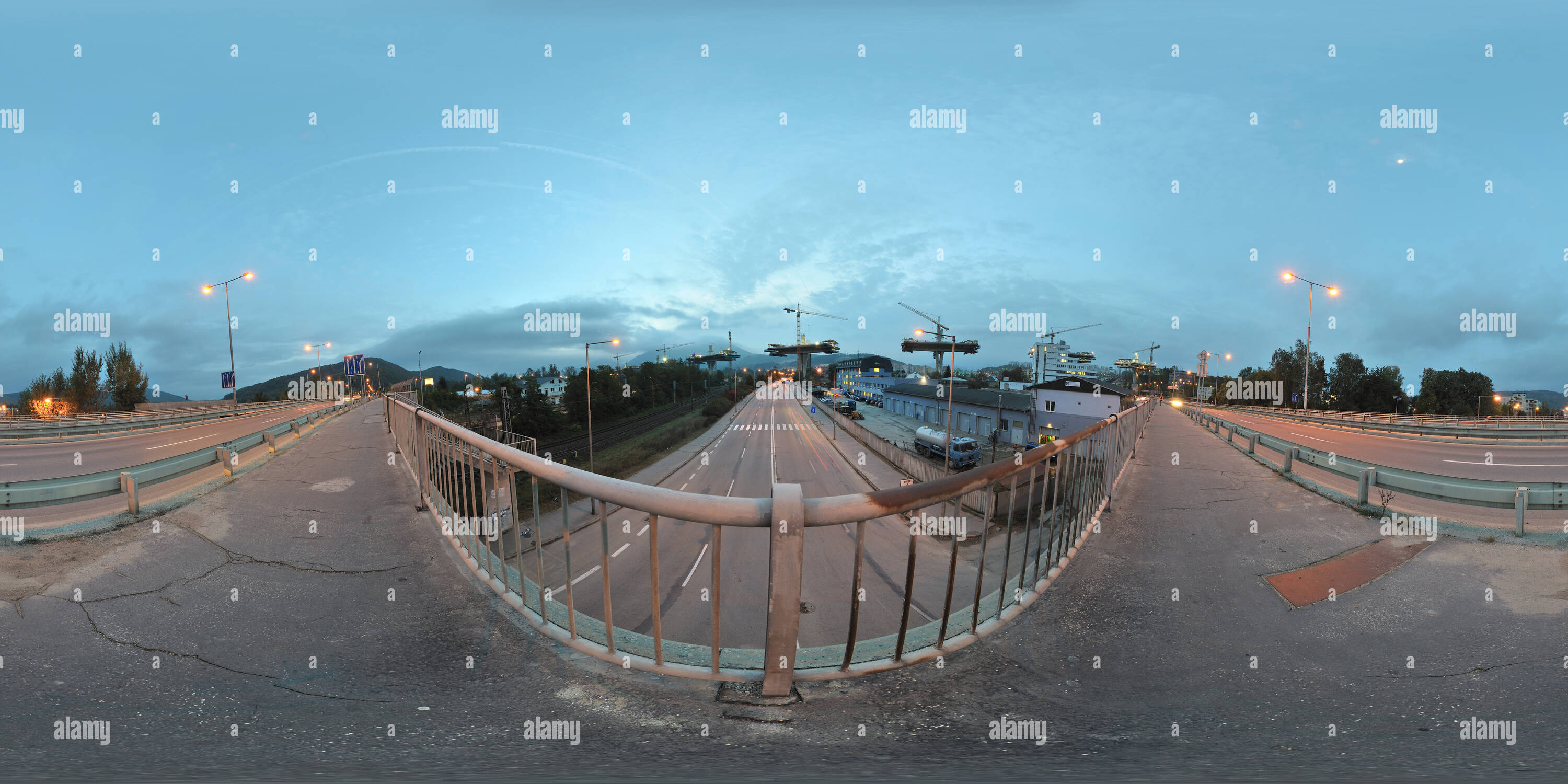 360° view of Building highway bridge D1 in Povazska Bystrica - Alamy