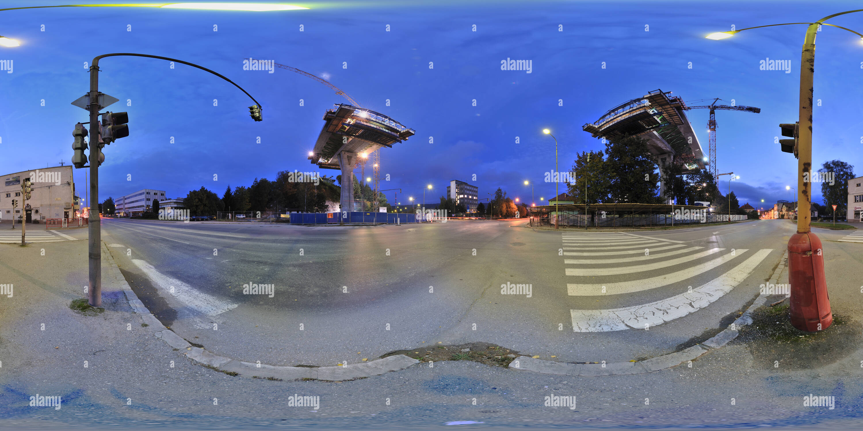 360° view of Building highway bridge D1 in Povazska Bystrica - Alamy