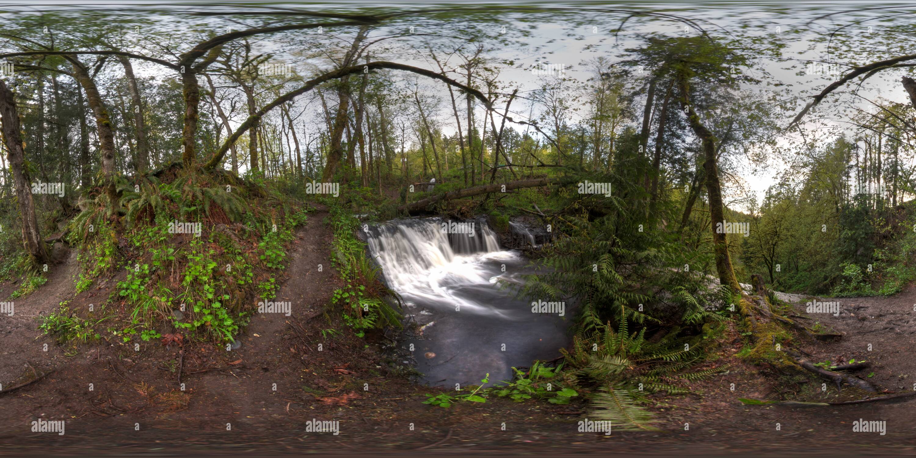 360° view of Little Victor Falls - Alamy
