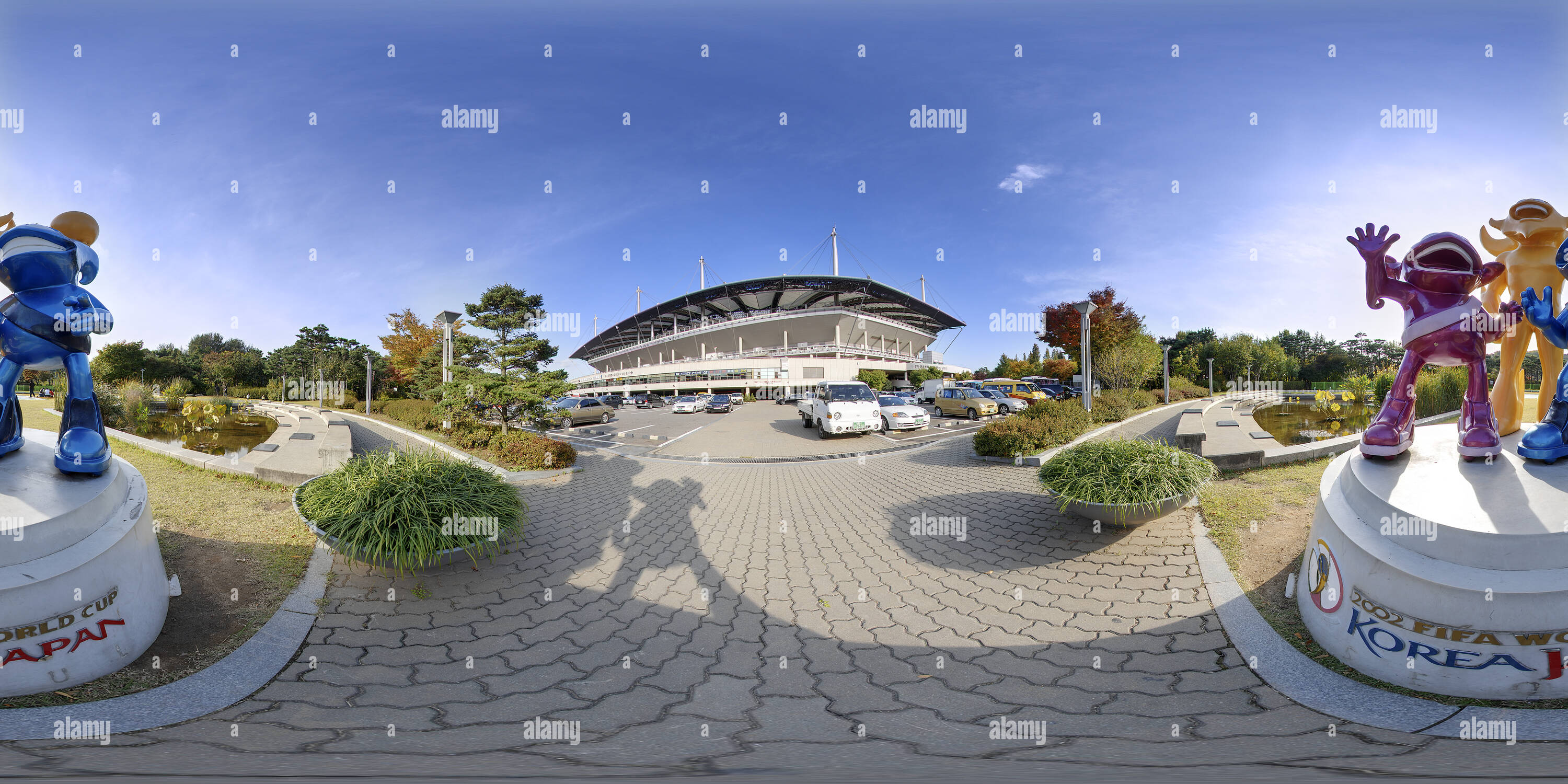 360° view of Seoul Worldcup Stadium and the mascot - Alamy