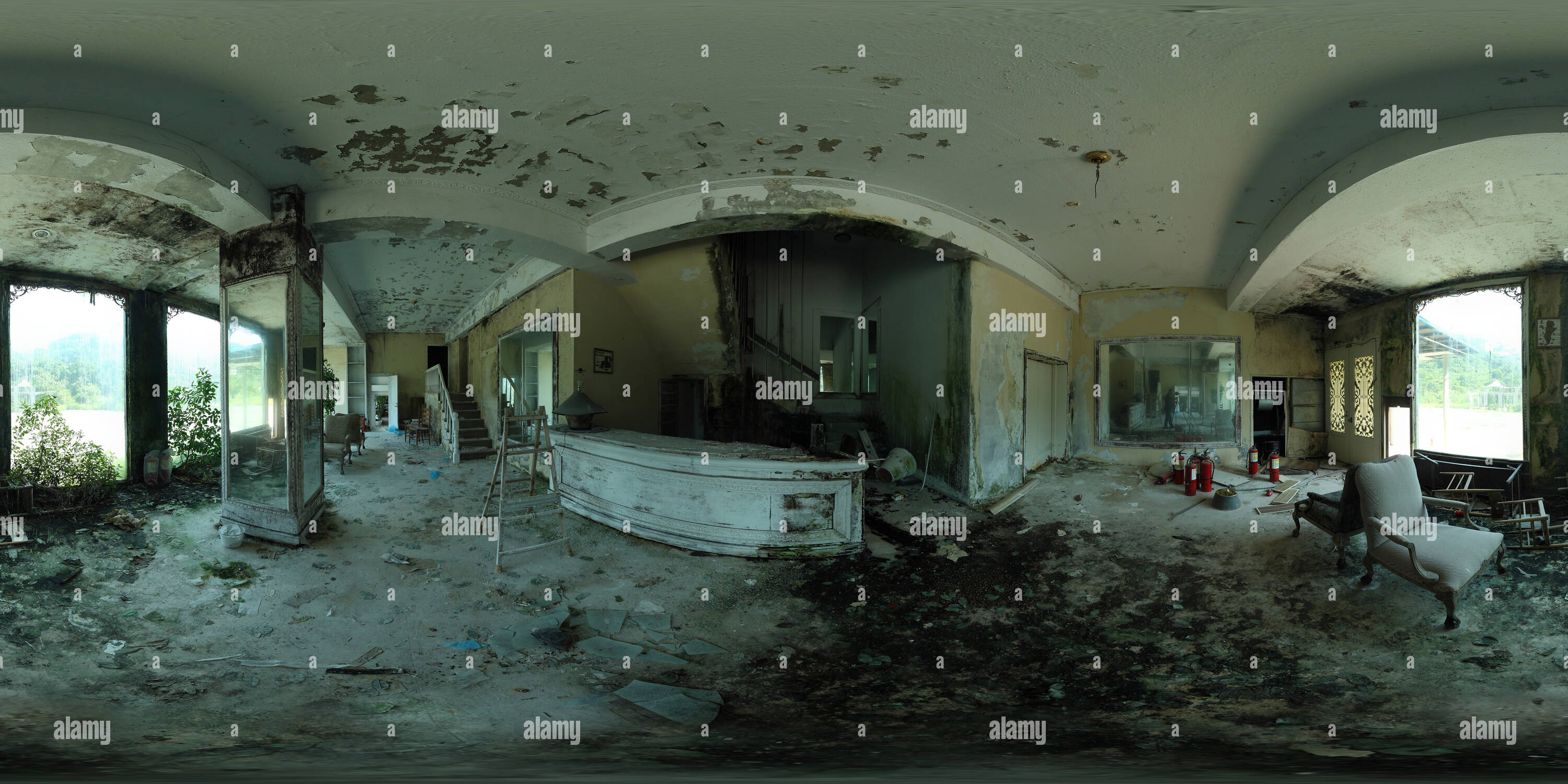 360° view of Abandoned house in Sijhih - Alamy