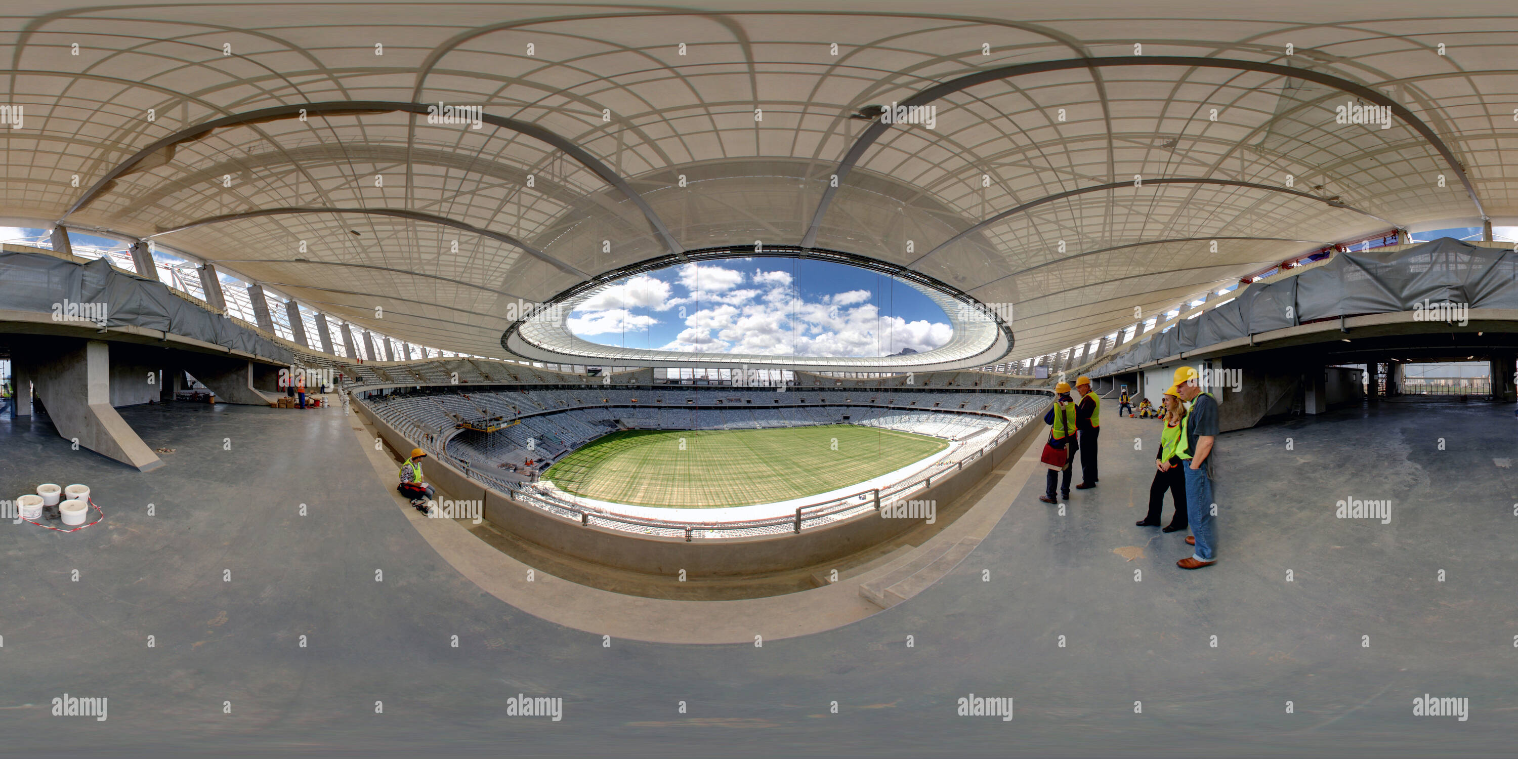 360° view of 2010 Stadium from the top - Alamy